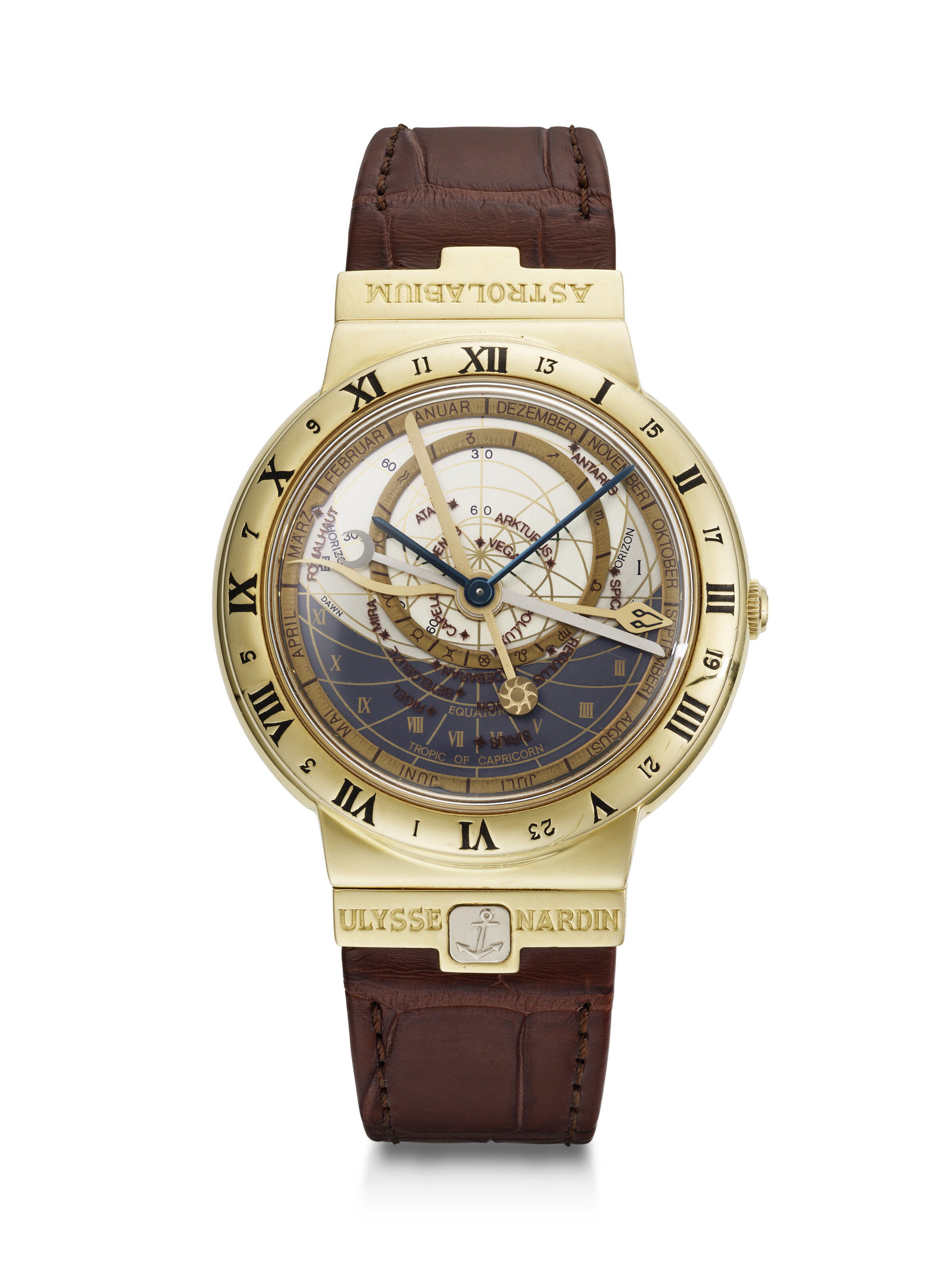 ULYSSE NARDIN, YELLOW GOLD 'ASTROLABIUM GALILEO GALILEI', REF. 931-22 ...