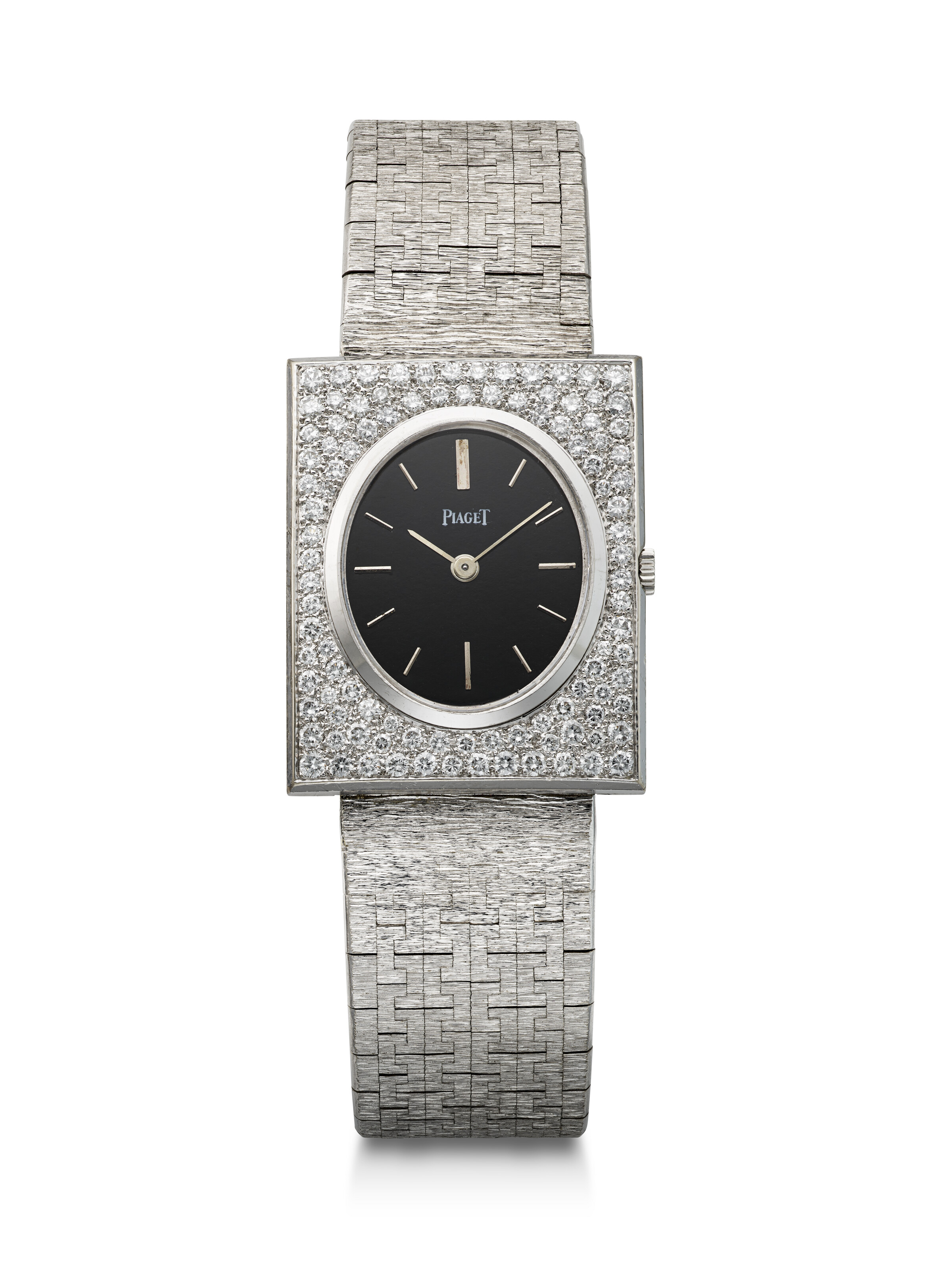 PIAGET, LADY'S WHITE GOLD AND DIAMOND-SET BRACELET WATCH, REF. 918 A6 ...