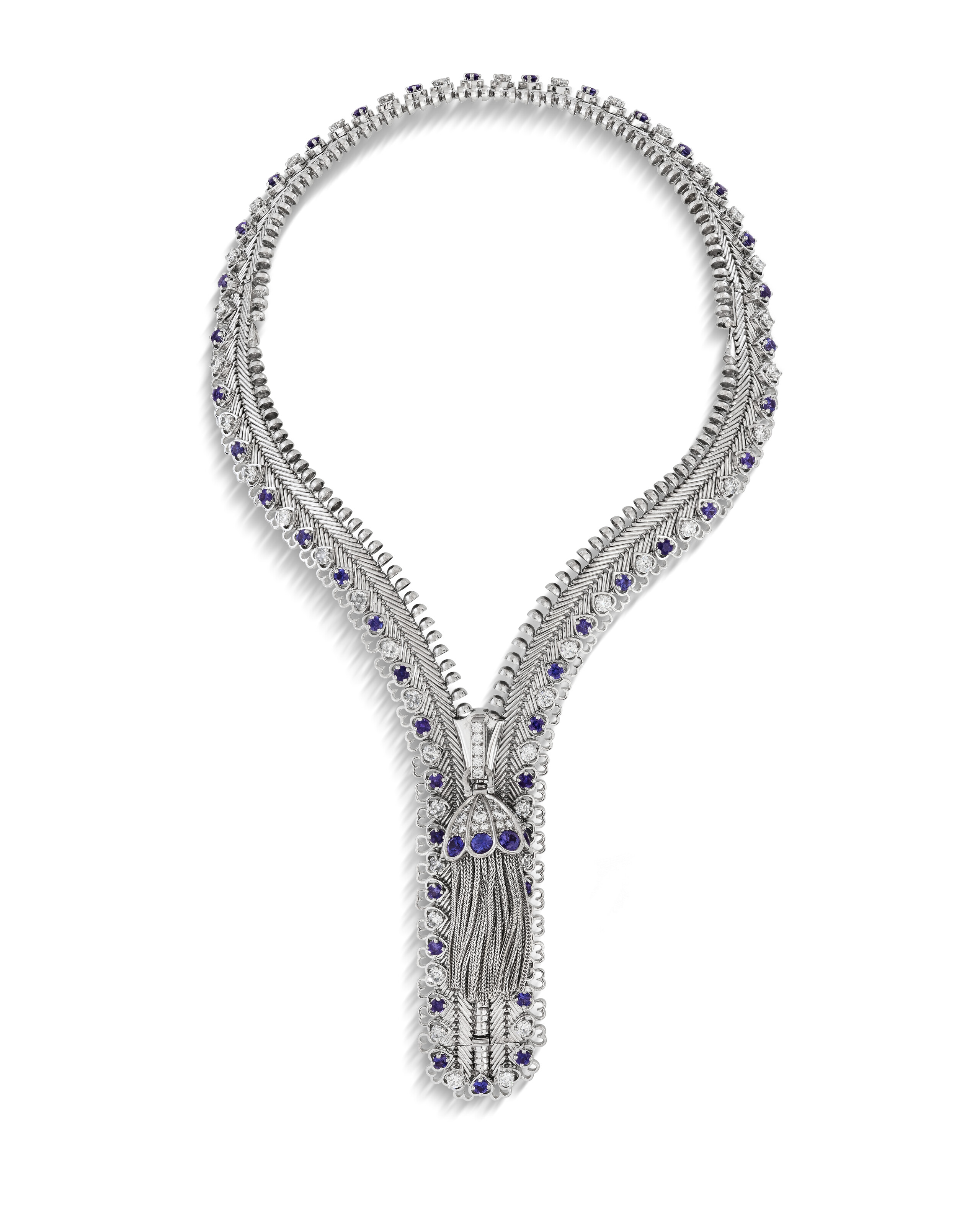ANTIQUE DIAMOND AND COLOURLESS GEM TIARA/NECKLACE | Christie's