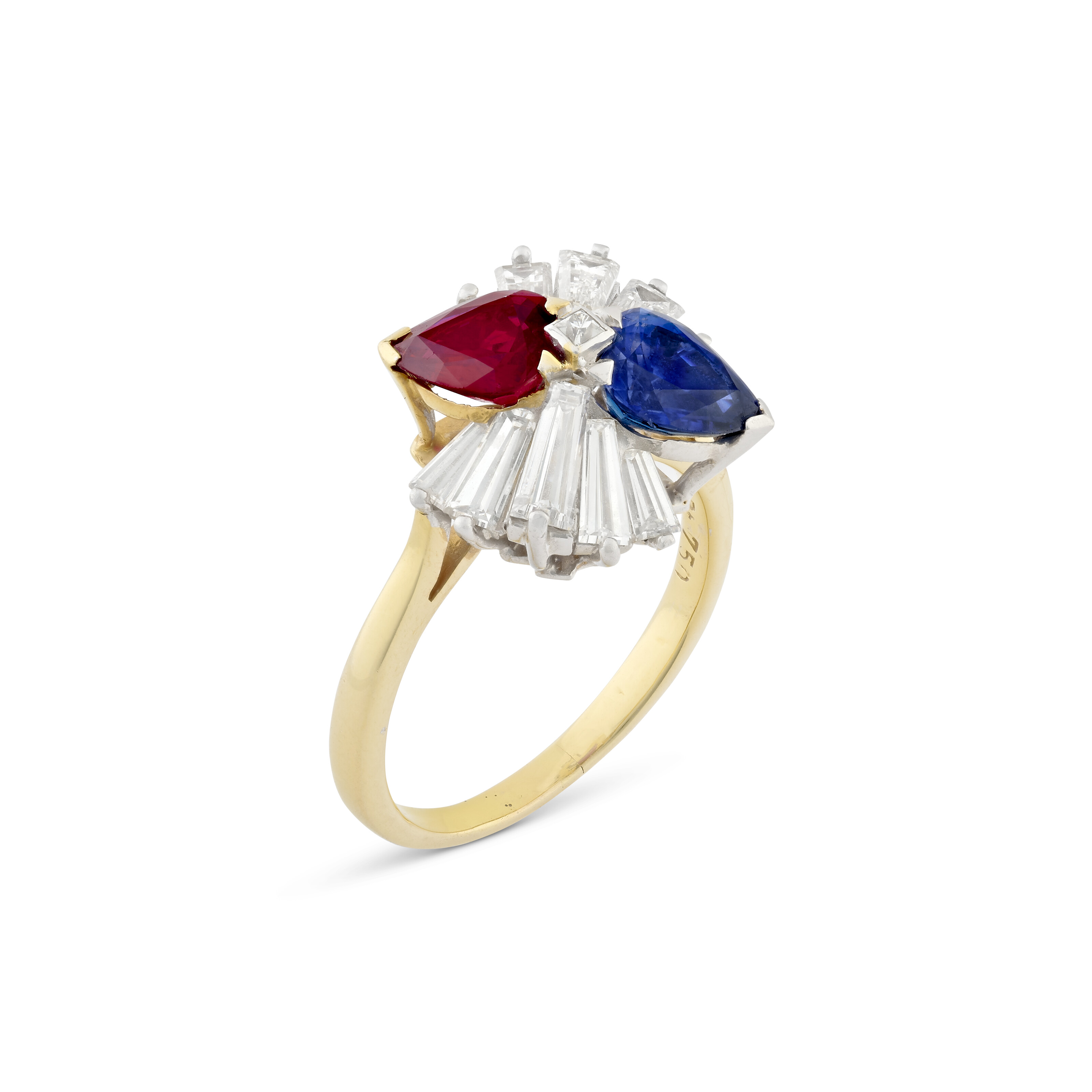 RUBY, SAPPHIRE AND DIAMOND RING, | Christie’s