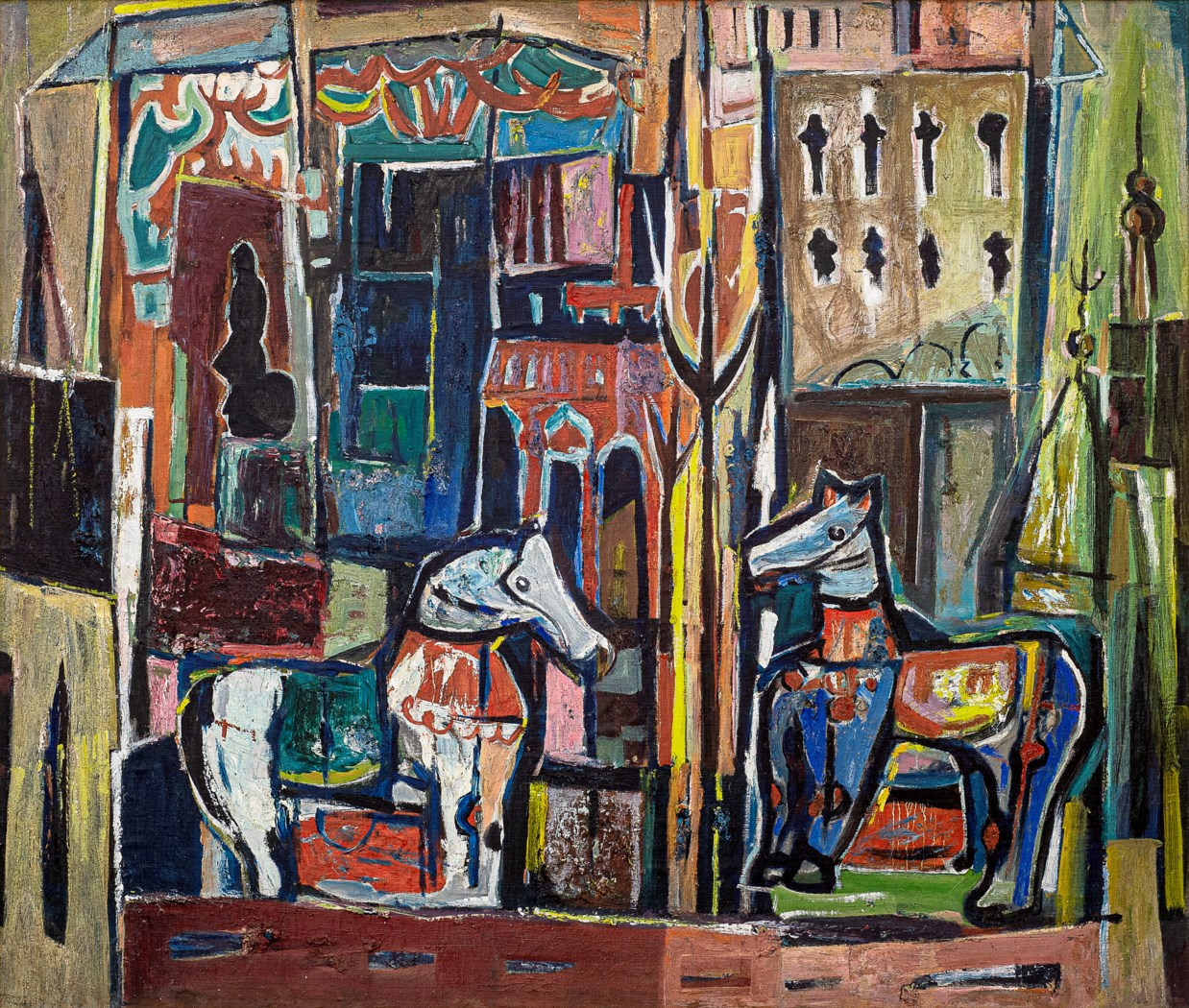 CHEN WEN HSI (1906–1991), An Indian Temple | Christie's