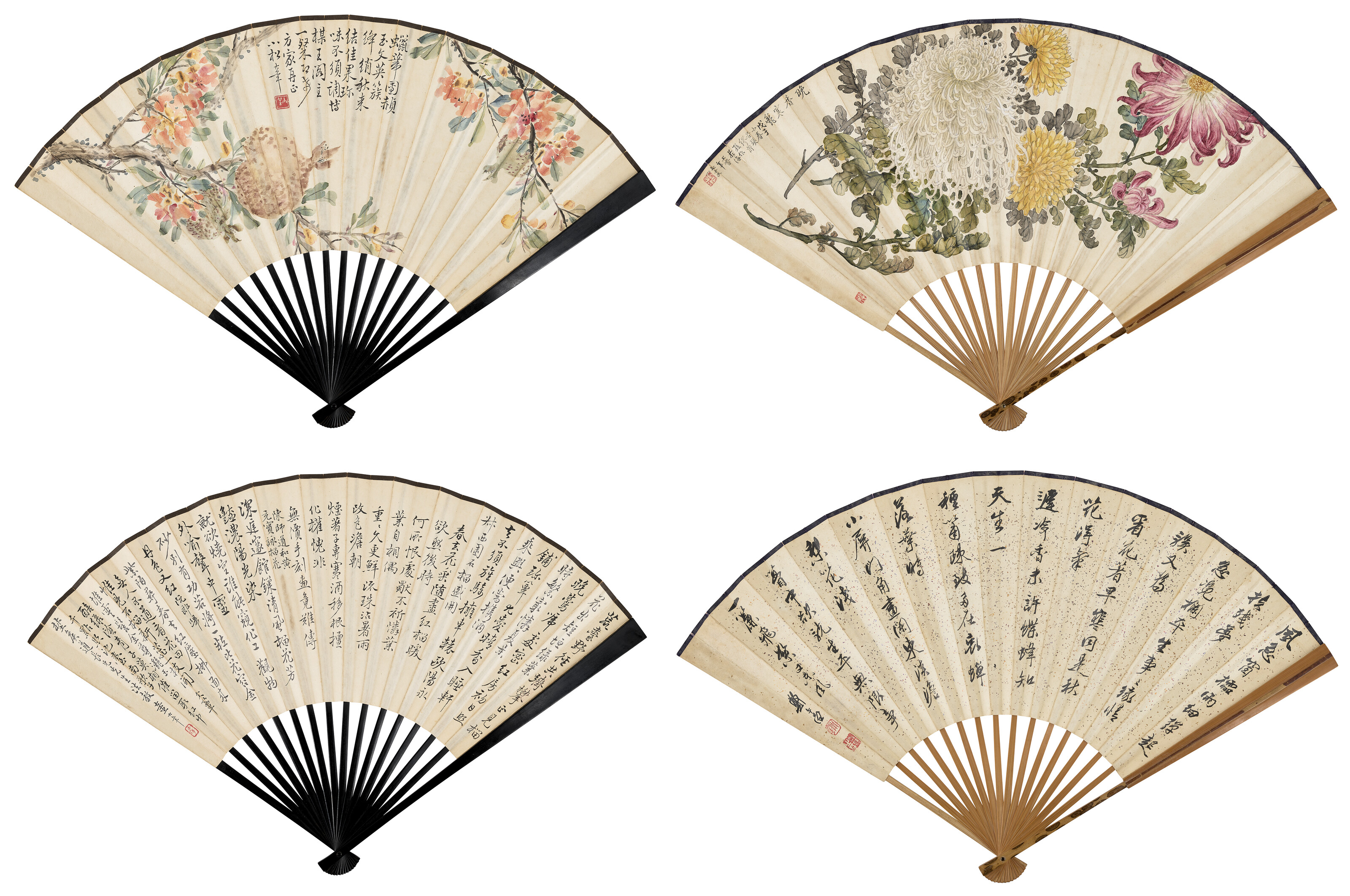 MIU GUYING (1875-1954) / ZHENG WUCHANG (1894-1952) / TONG DANIAN (1874 ...