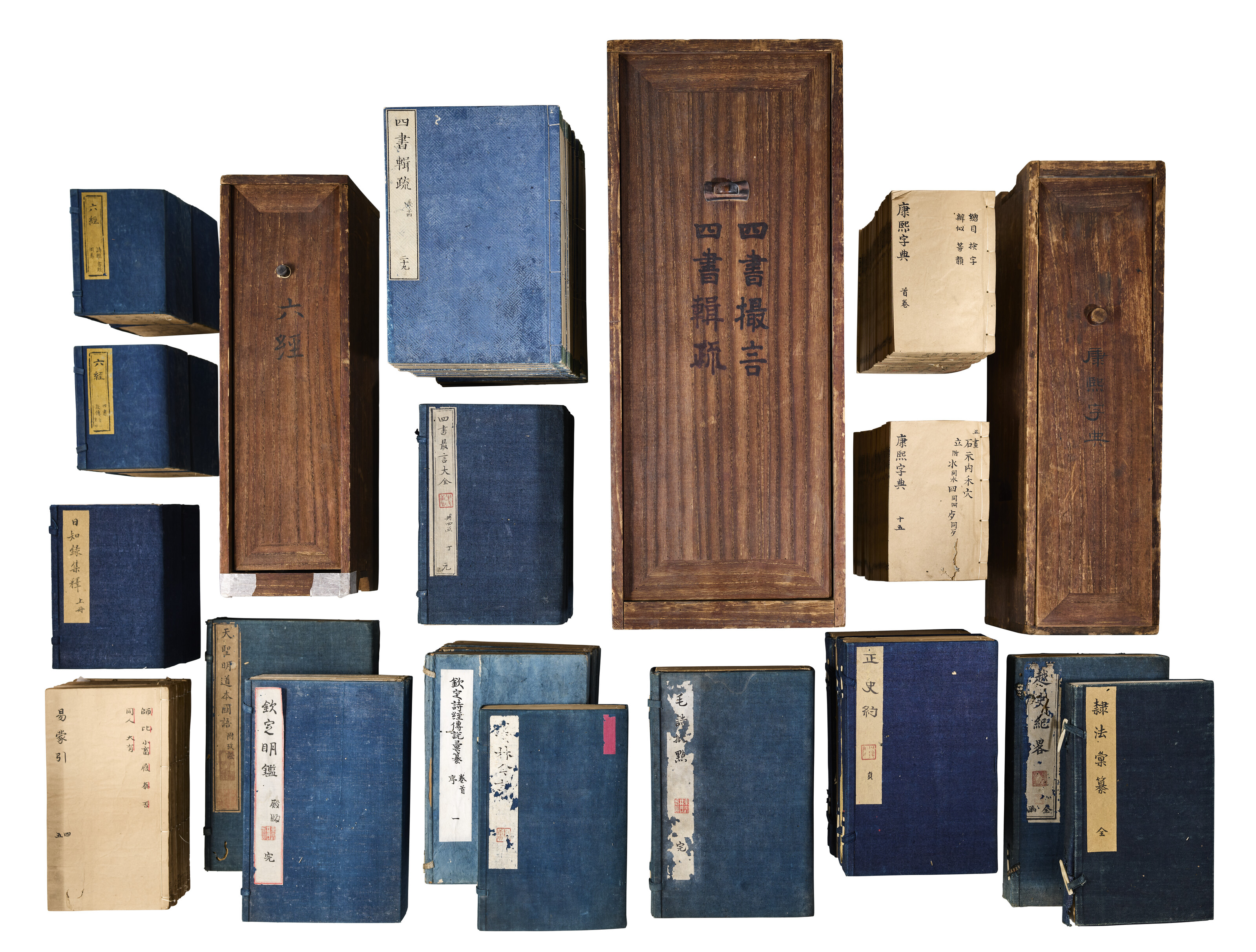 A SET OF THIRTEEN ANCIENT BOOKS FROM THE MING AND QING DYNASTIES ...