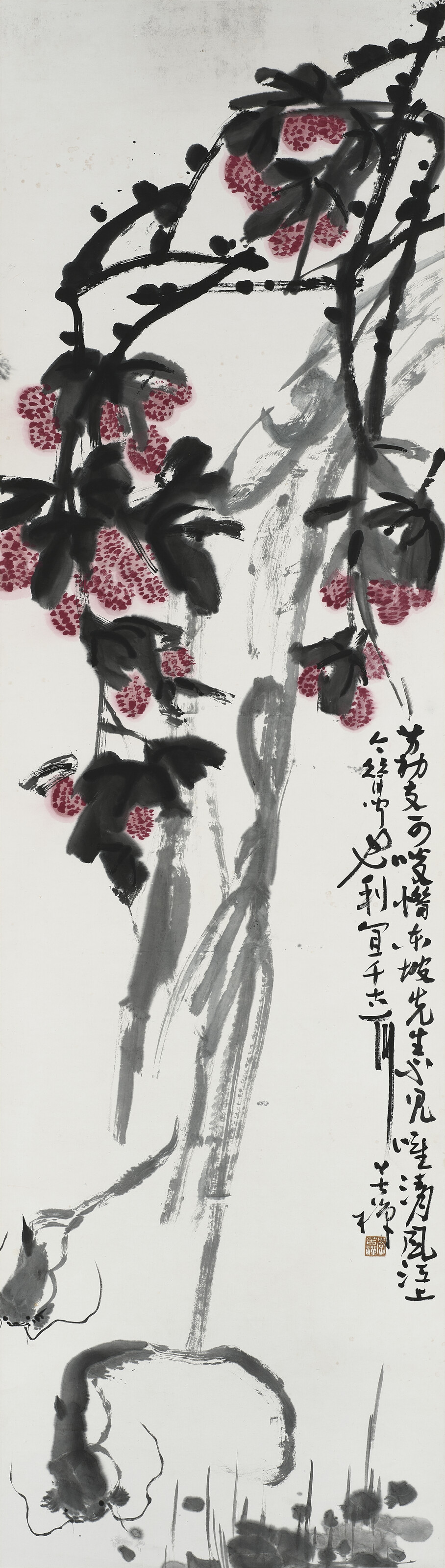 LI KUCHAN (1899-1983), Lychee and Fish | Christie’s