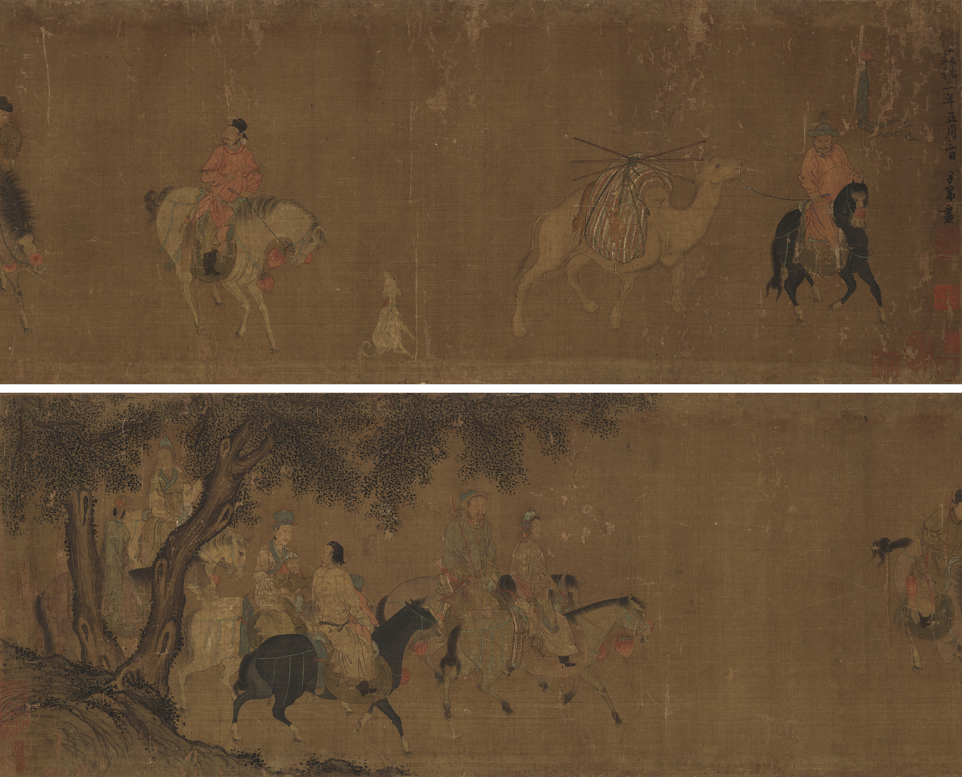 WITH SIGNATURE OF ZHAO MENGFU (17TH CENTURY), Lady Wenji Returning Home ...