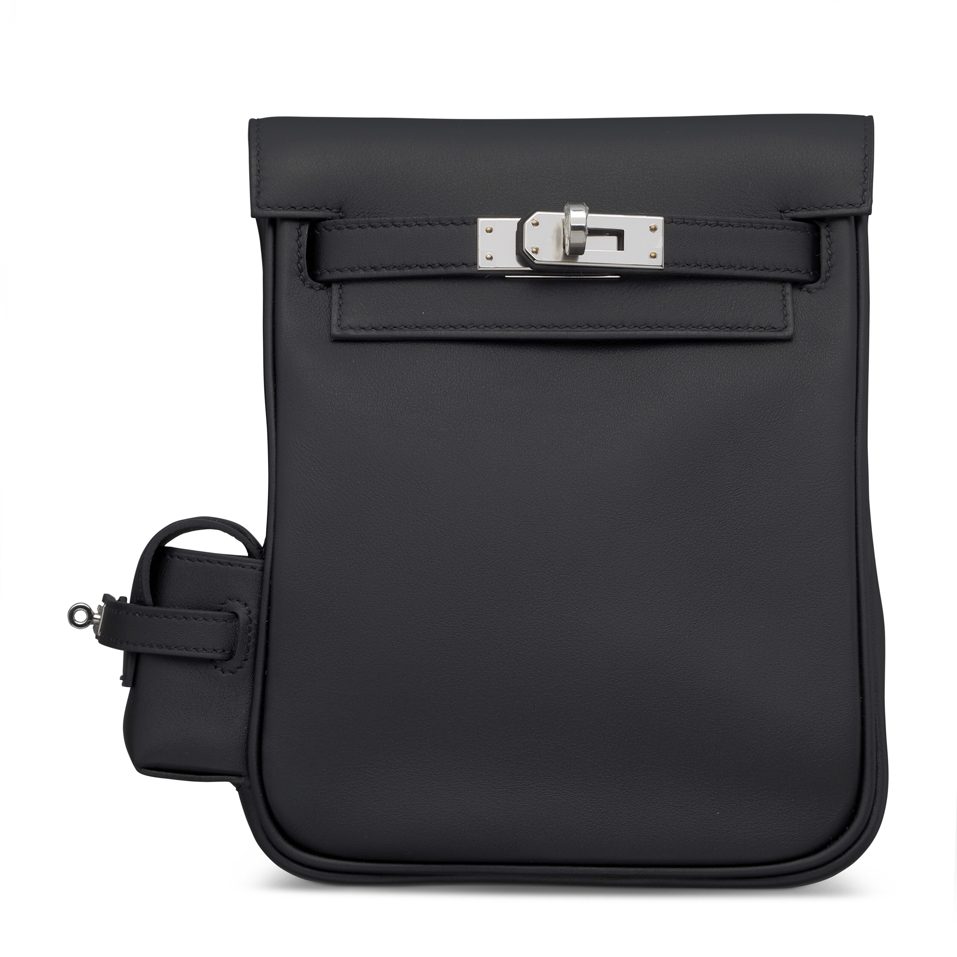 A BLACK SWIFT LEATHER KELLY JUMP WITH PALLADIUM HARDWARE, HERMÈS, 2024 ...