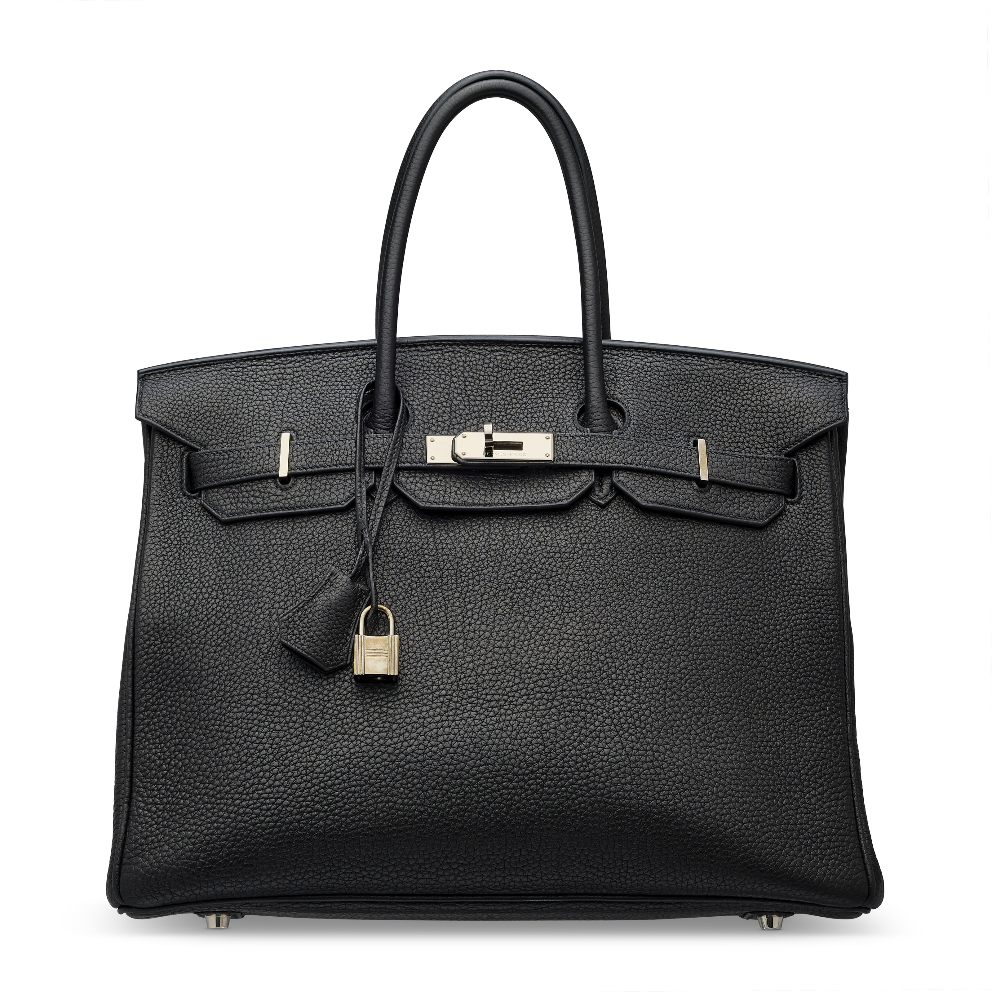 A BLACK CLÉMENCE LEATHER BIRKIN 35 WITH PALLADIUM HARDWARE, HERMÈS ...