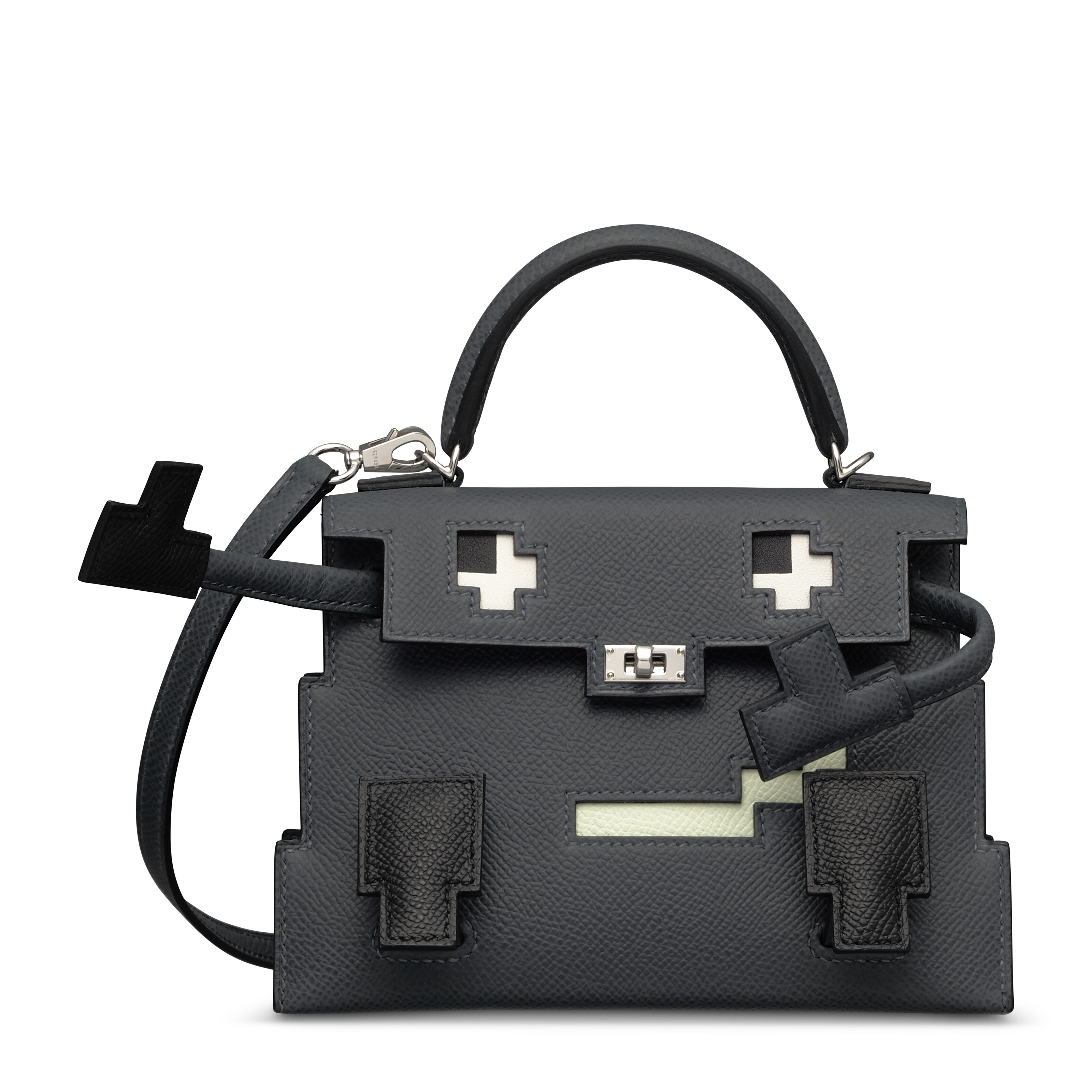 A LIMITED EDITION GRIS MISTY, BLACK, VERT FIZZ & ALEZAN EPSOM LEATHER ...