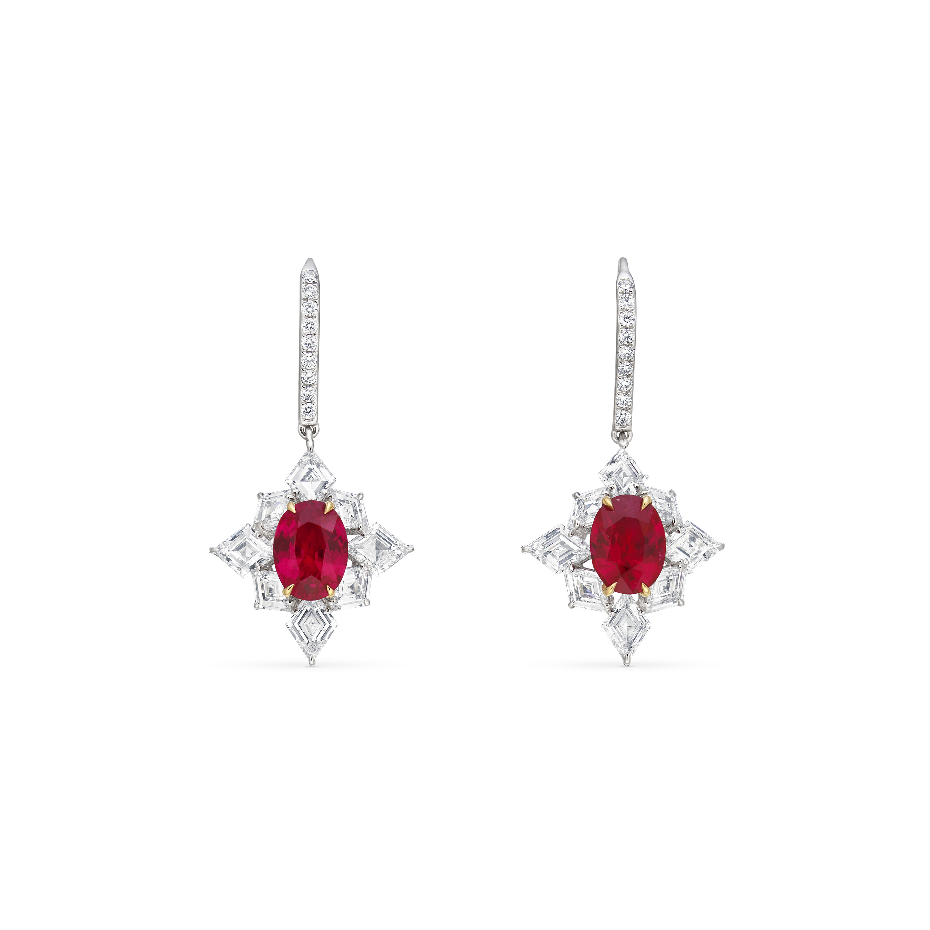 RUBY AND DIAMOND EARRINGS, | Christie’s