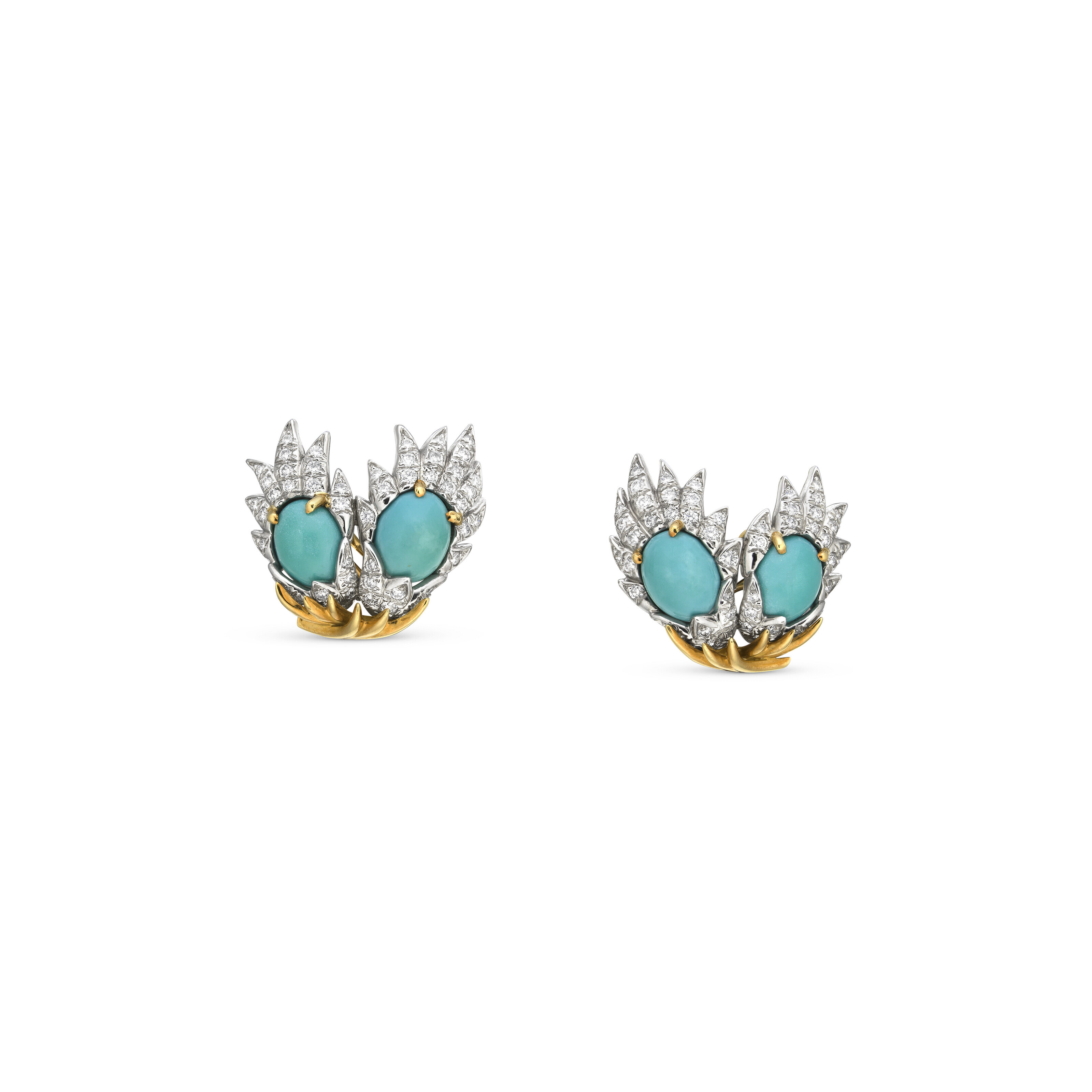 NO RESERVE – TIFFANY & CO. BY JEAN SCHLUMBERGER STUDIO TURQUOISE AND ...