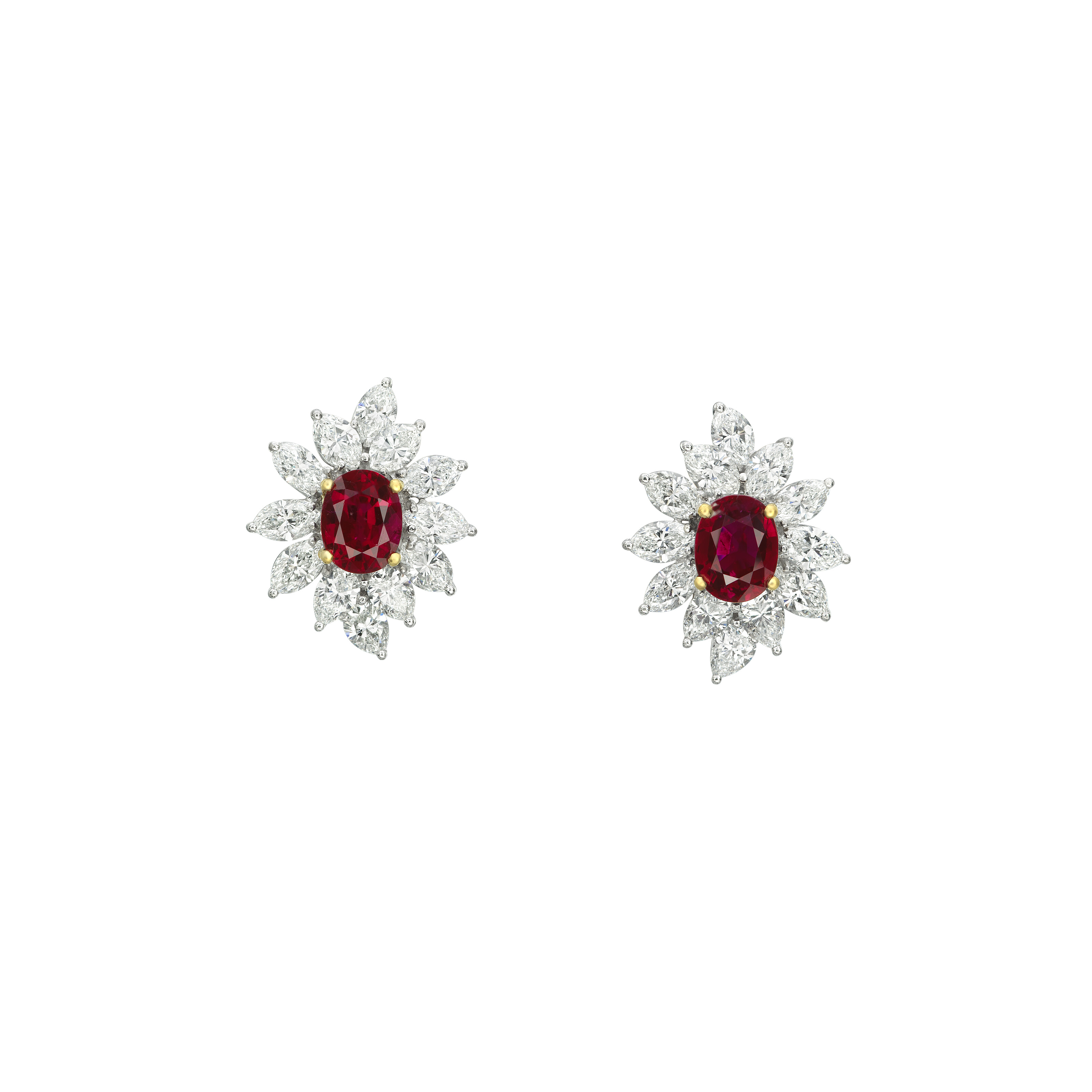 RUBY AND DIAMOND EARRINGS, | Christie’s