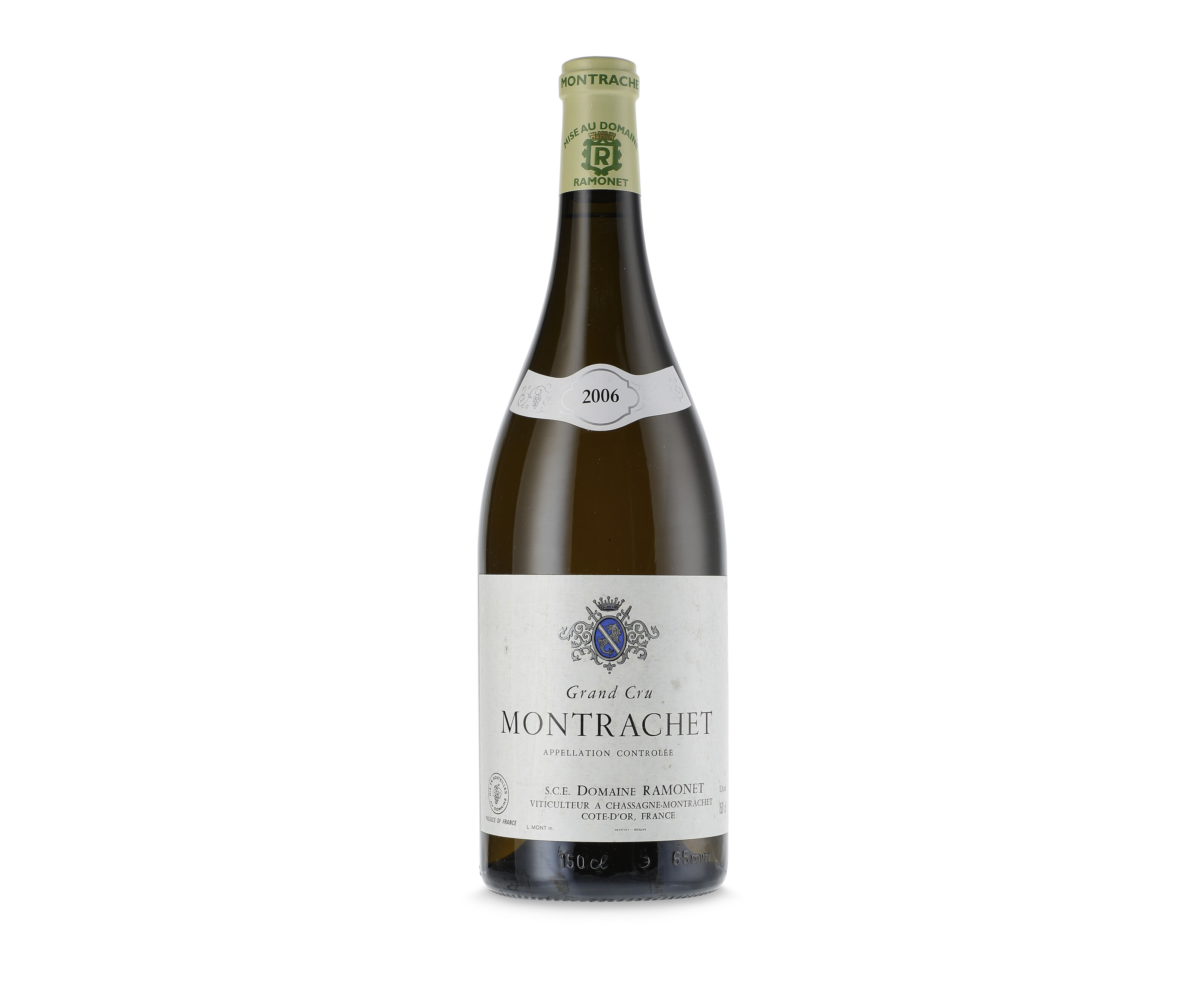 Domaine Ramonet, Montrachet 2006, Côte de Beaune, Grand CruDamp-stained ...
