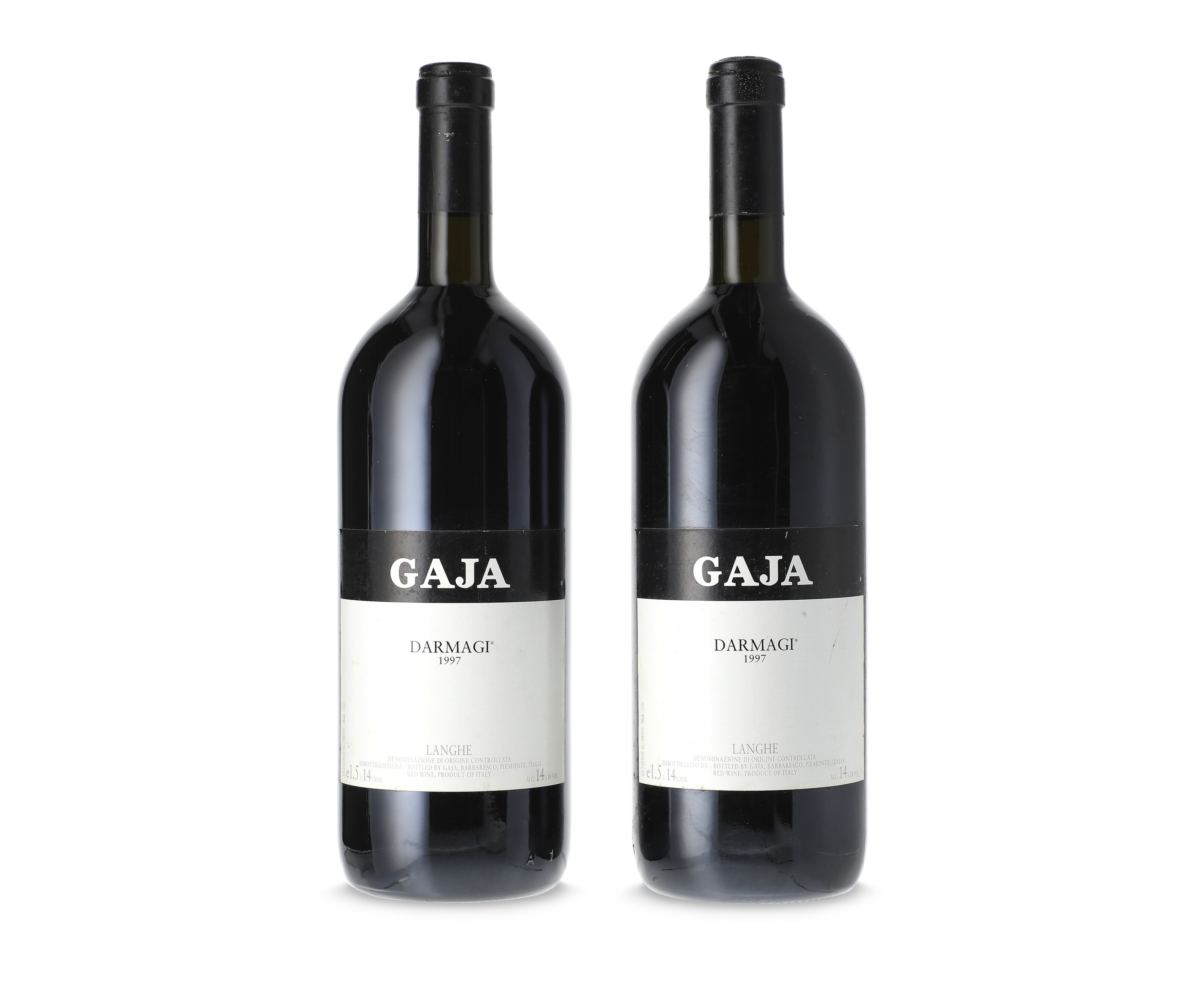 Gaja, Darmagi 1997, Lightly bin-soiled labels, 1 label slightly scuffed ...