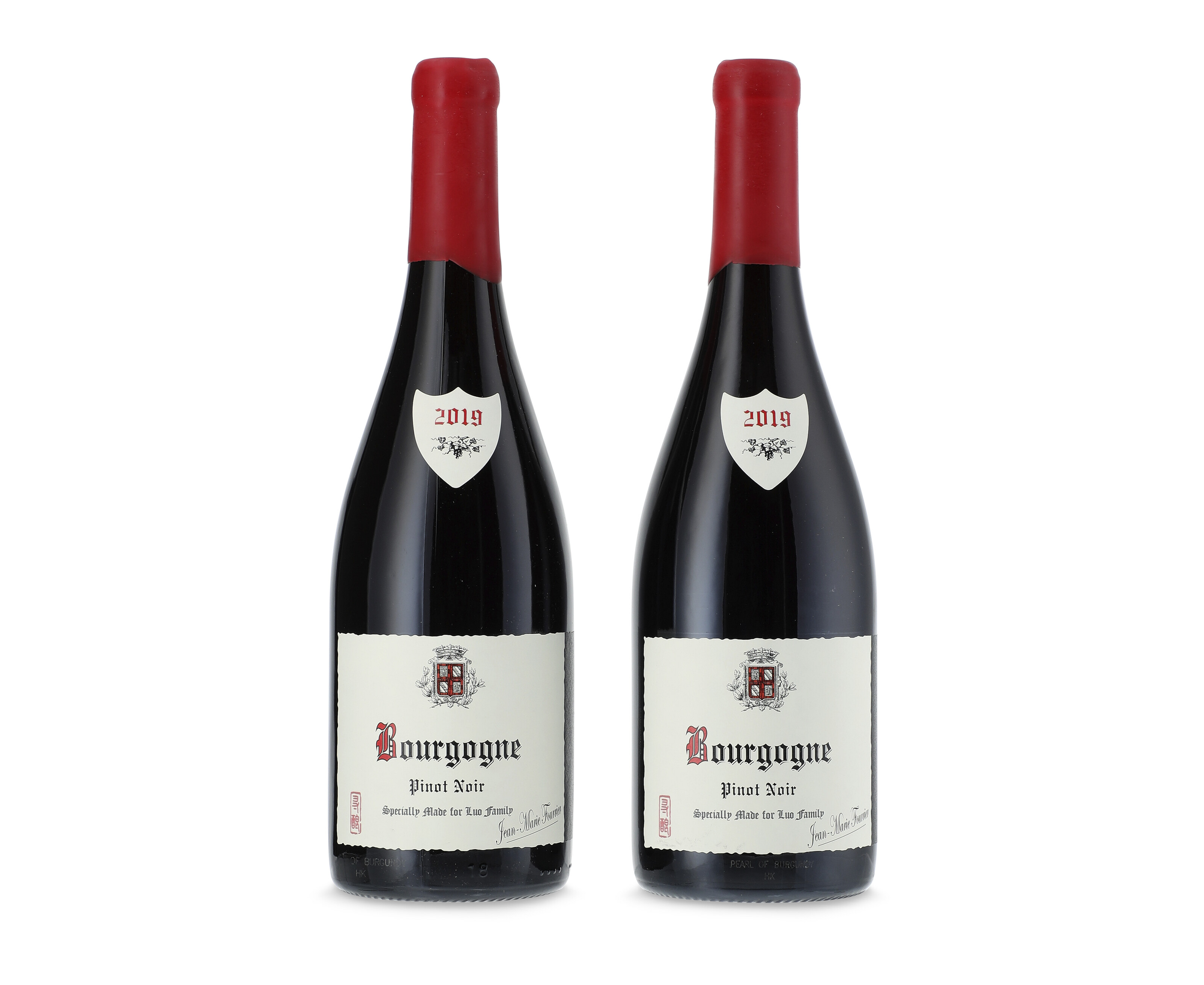 Jean-Marie Fourrier, Bourgogne Pinot Noir 2019, Custom designed label ...