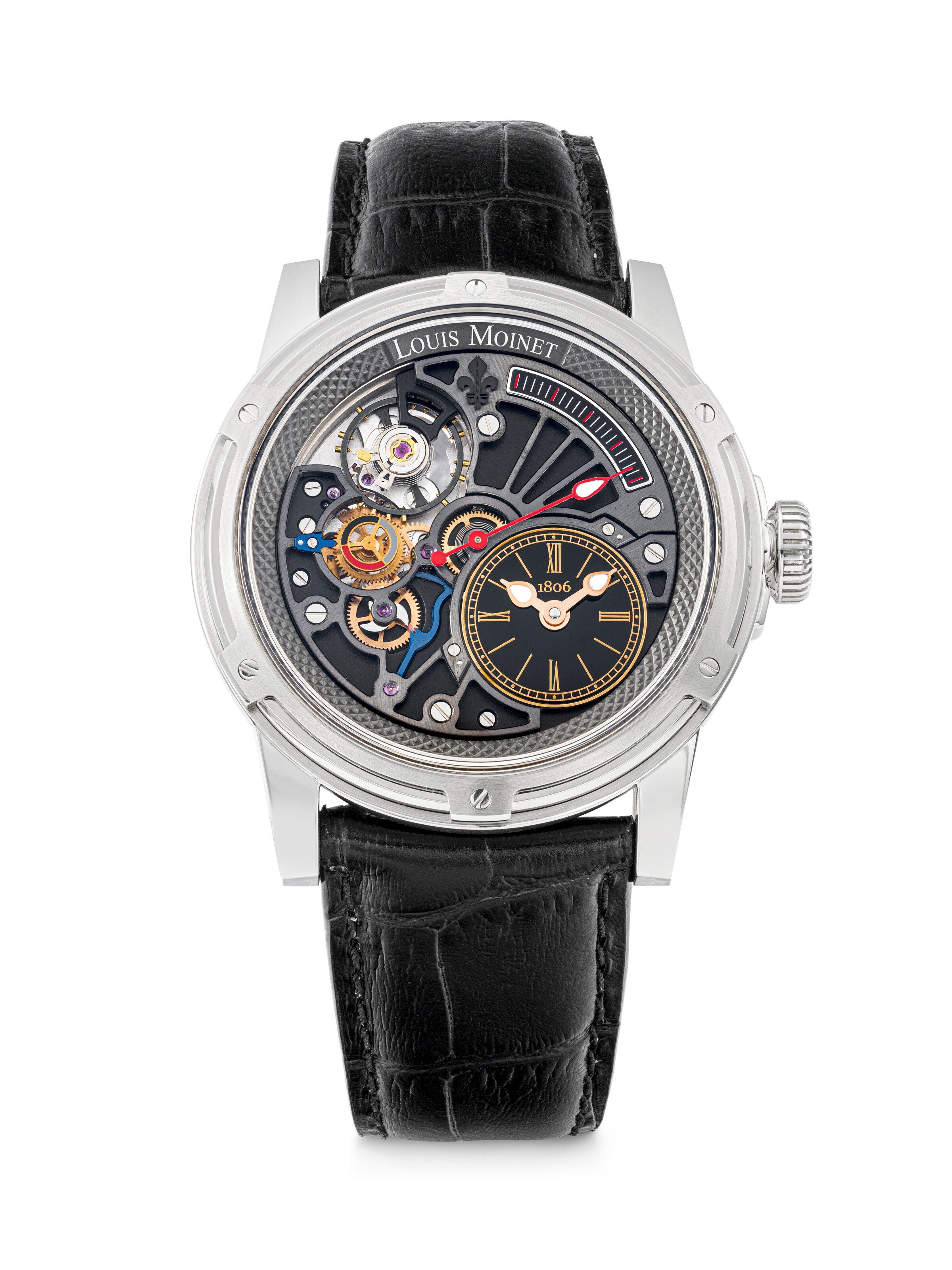LOUIS MOINET, LIMITED EDITION OF 12 PIECES, TEMPOGRAPH CHROME, CASE NO ...