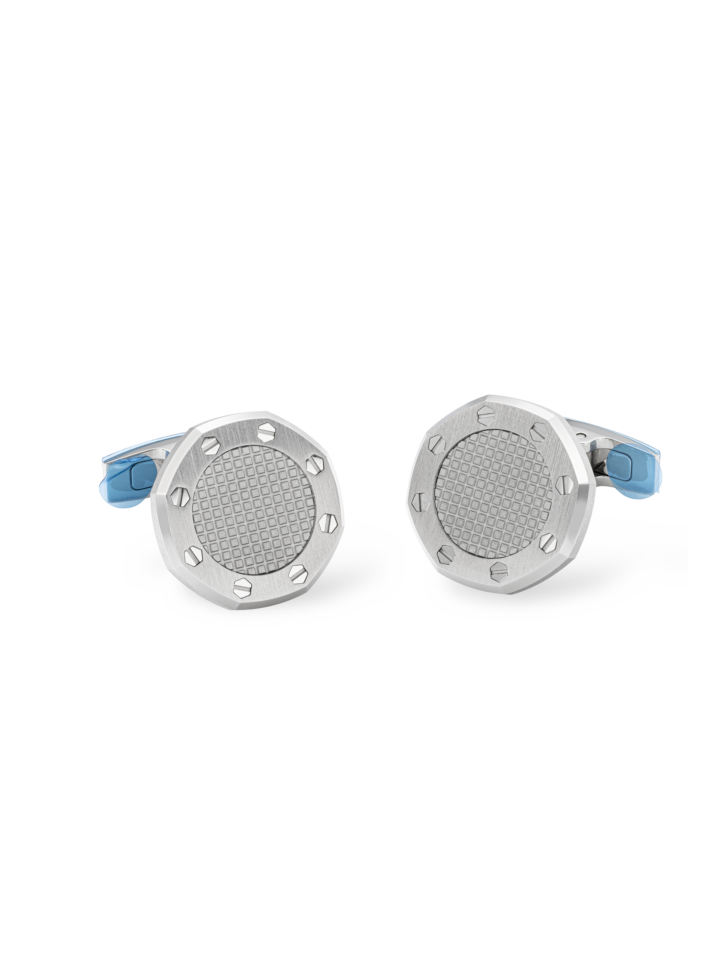 AUDEMARS PIGUET, STAINLESS STEEL ROYAL OAK CUFFLINKS, | Christie’s