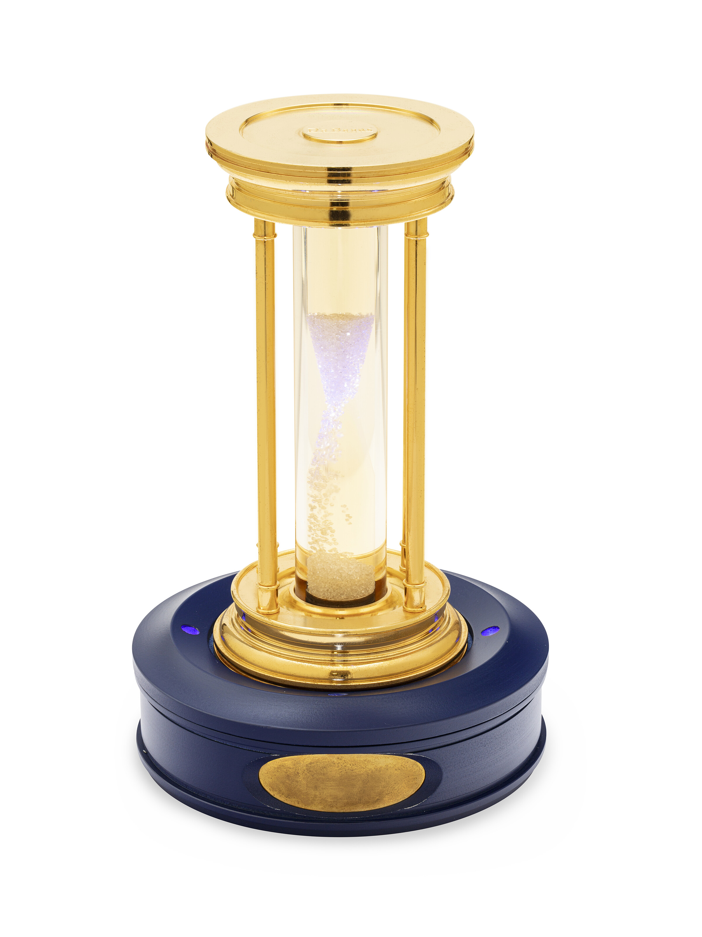 DE BEERS, BRASS AND DIAMOND HOUR GLASS TIMER, | Christie’s
