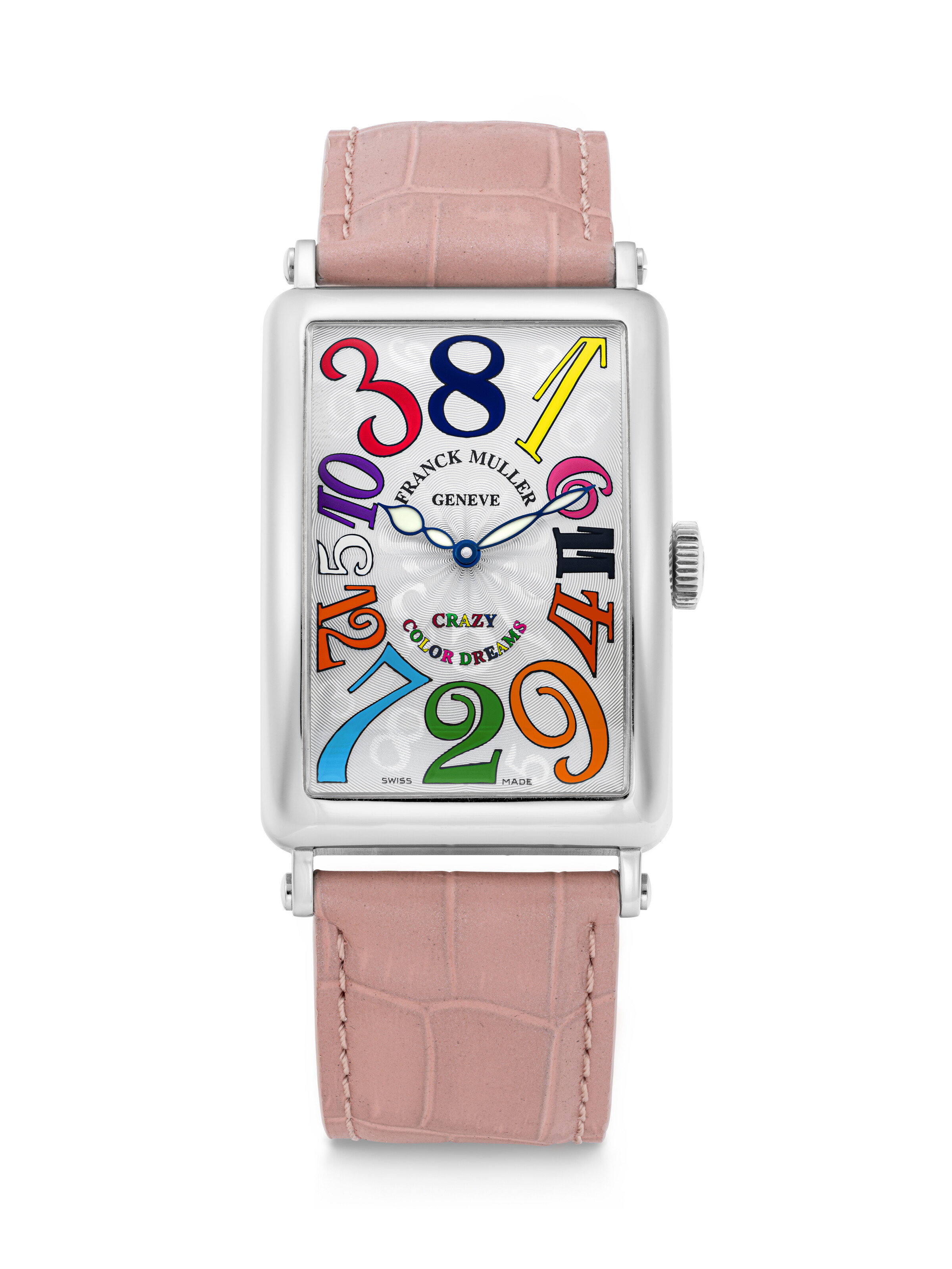 FRANCK MULLER, STAINLESS STEEL CRAZY HOURS COLOR DREAMS, CASE NO. 87 ...