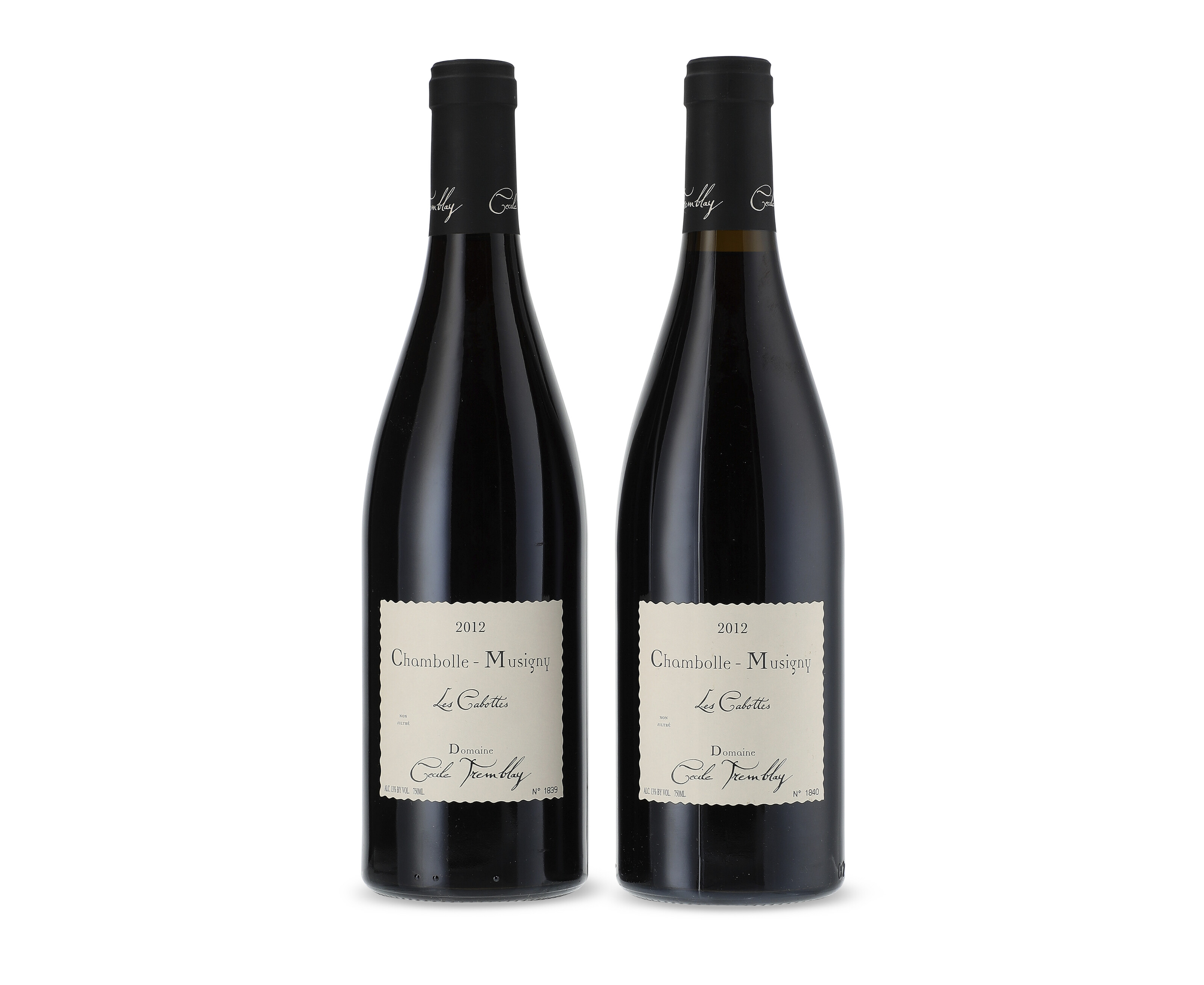 Domaine Cécile Tremblay, Chambolle-Musigny Les Cabottes 2012, Côte de ...
