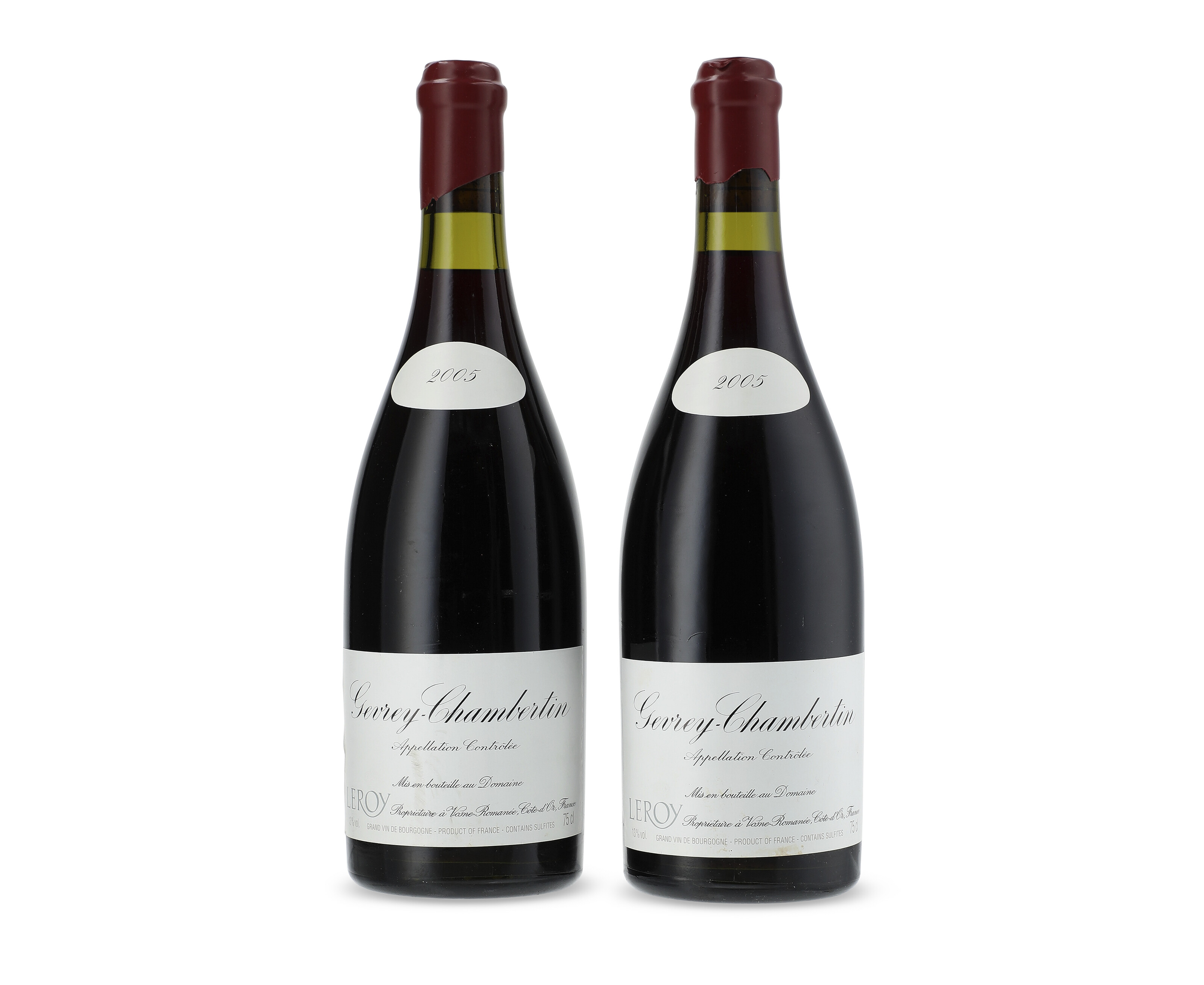 Domaine Leroy, Gevrey-Chambertin 2005, Côte de NuitsBt #s 00208-00209 ...