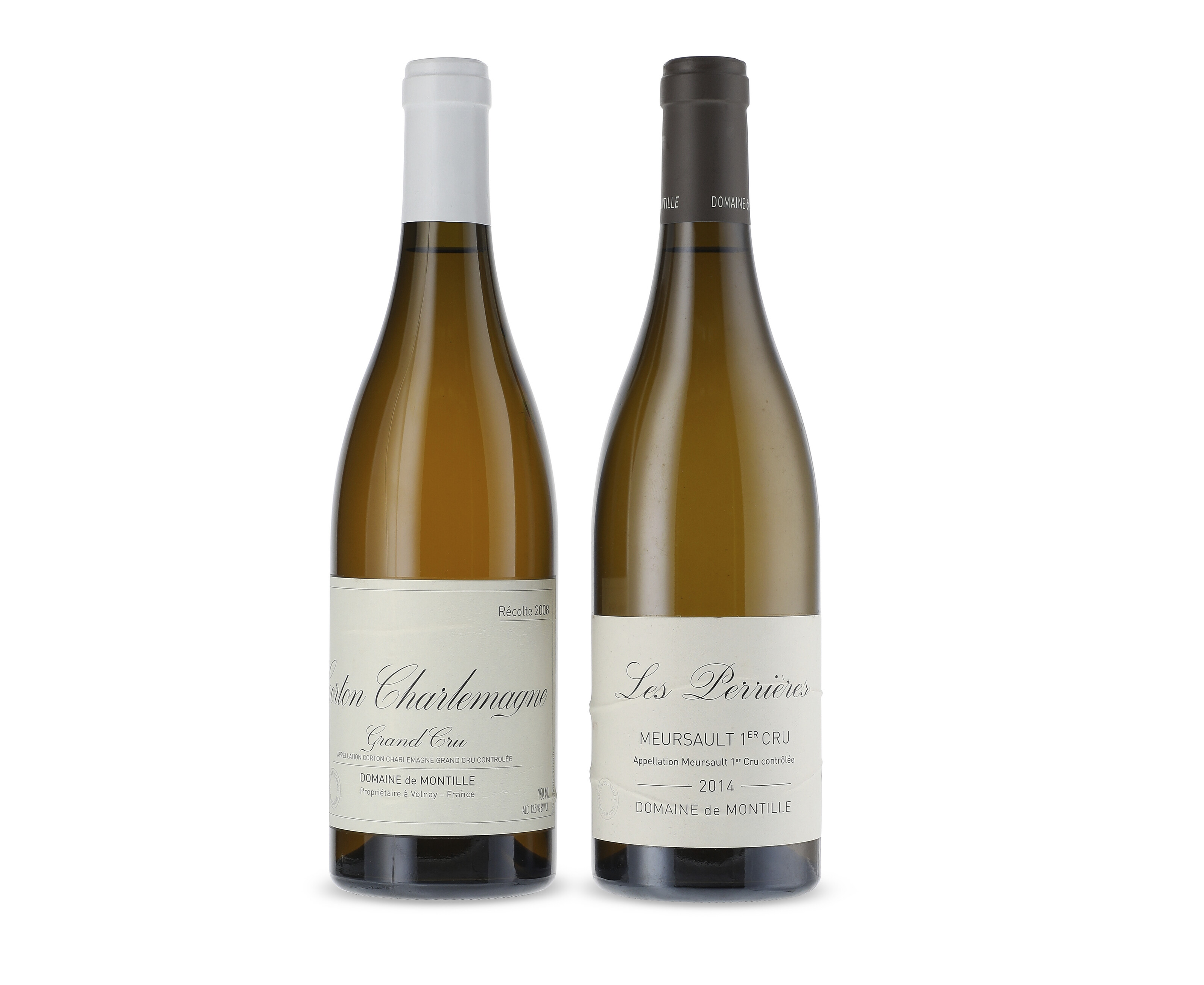 Mixed Domaine de Montille, 2008 Corton CharlemagneVery slightly stained ...