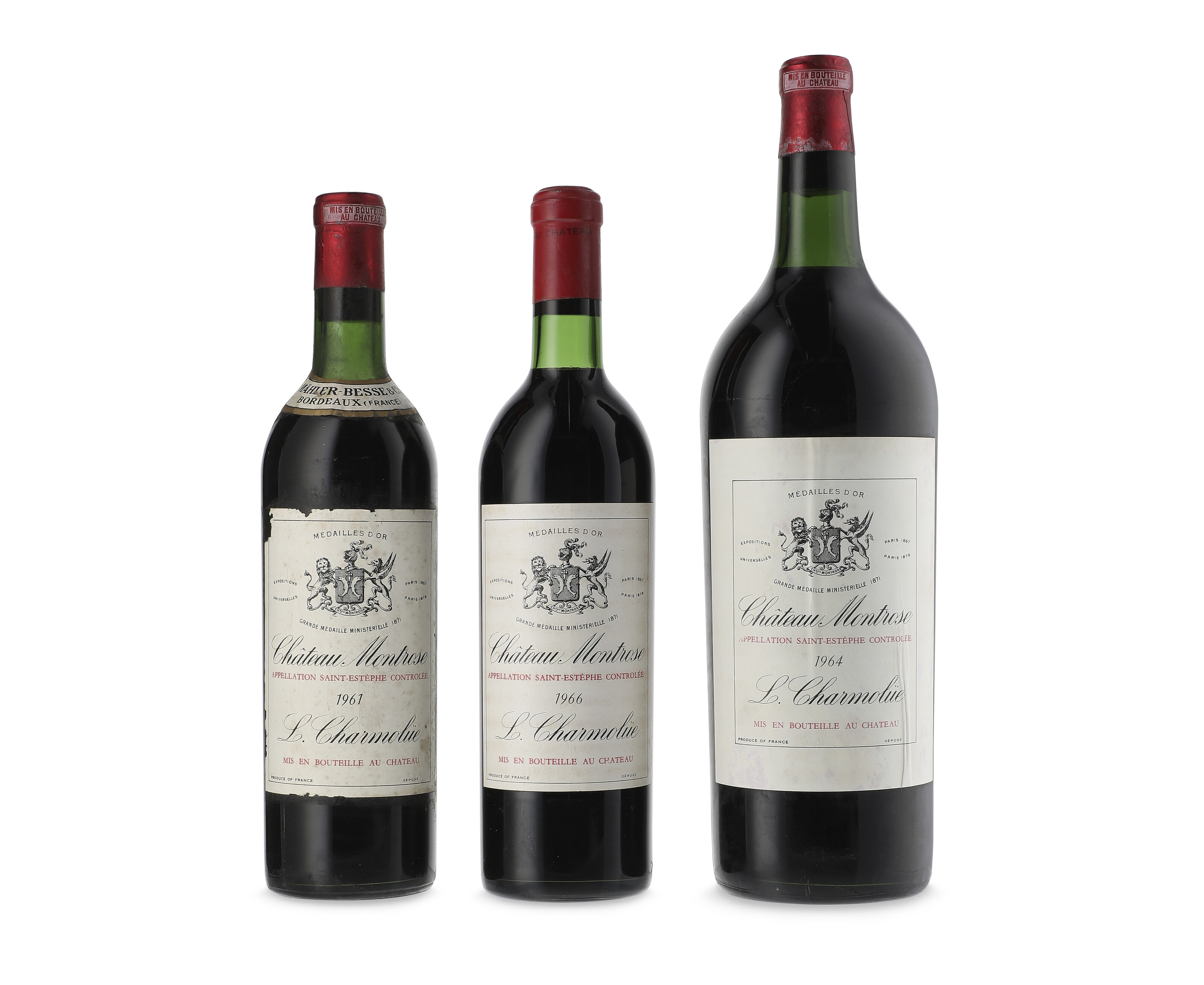 Mixed Château Montrose, 1928 u. ls, bin-soiled, stained and scuffed ...