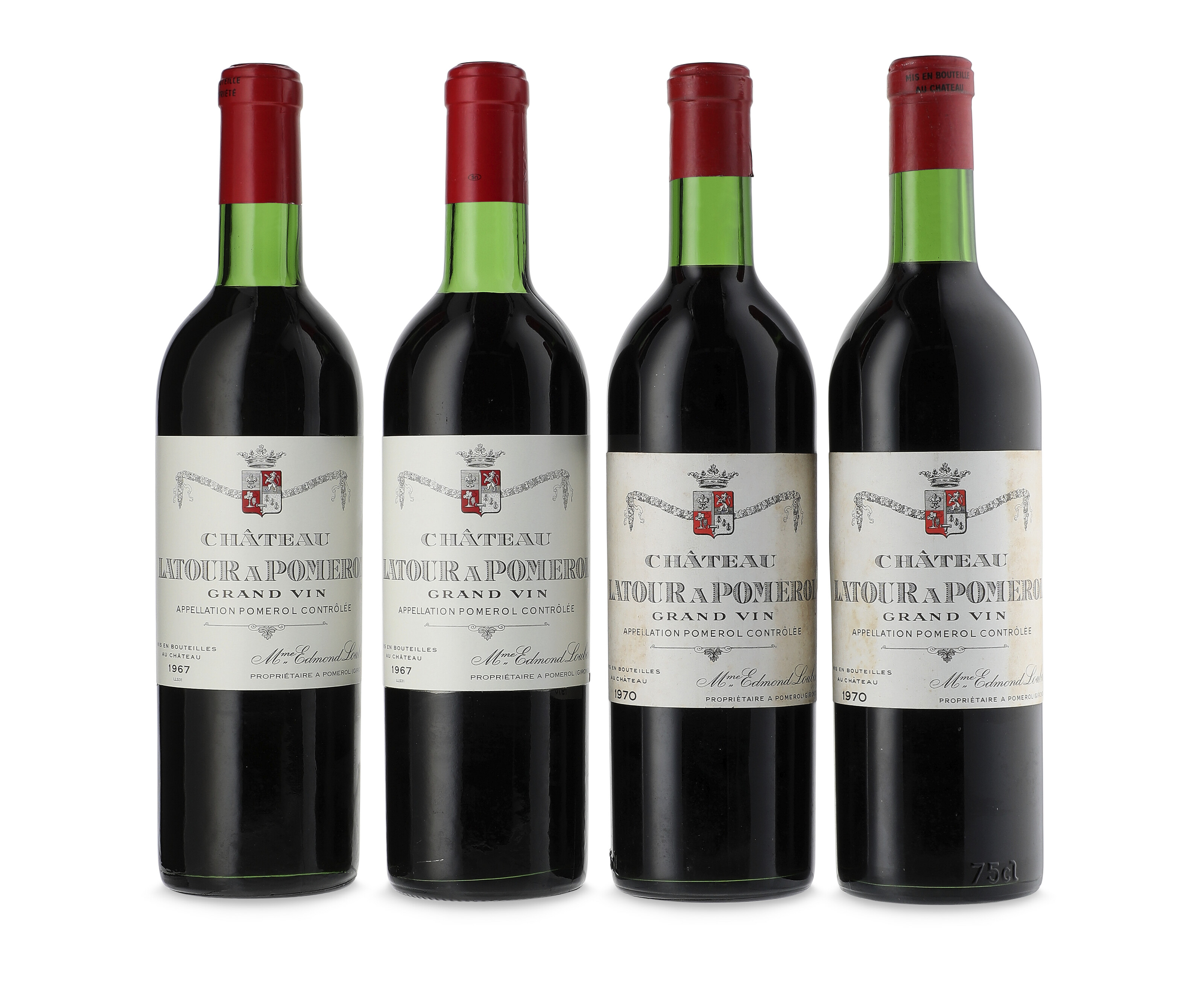Mixed Pomerol, 1967 Château Latour a Pomerolu. 1 bn, 1 ts, 1 very ...