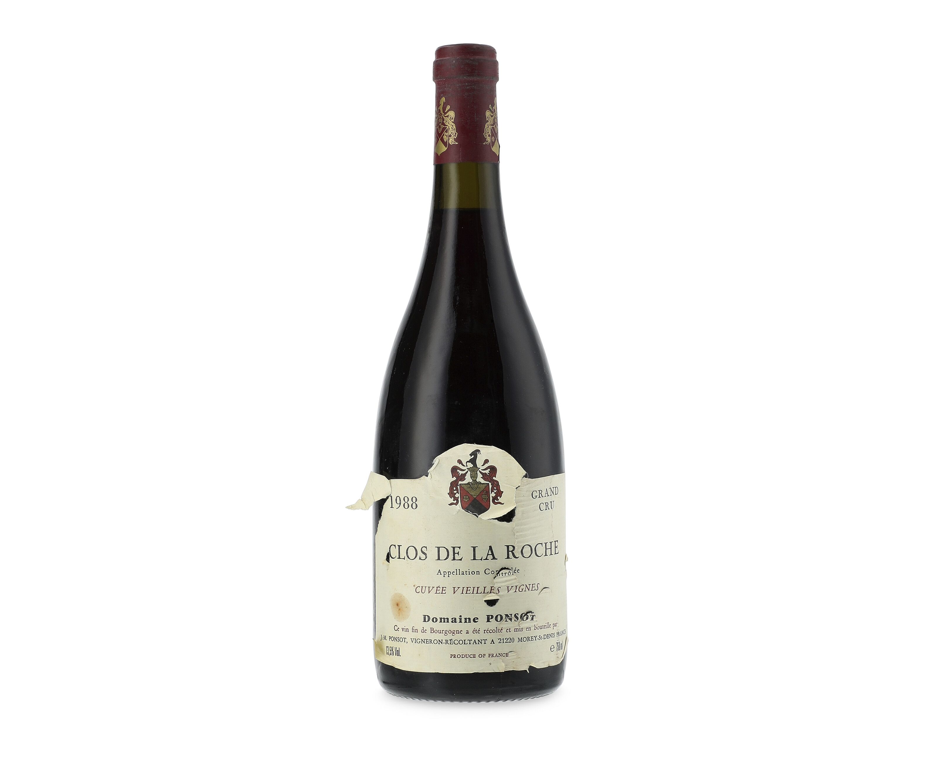 Domaine Ponsot, Clos de la Roche Cuvèe Vieilles Vignes 1988, Côte de ...