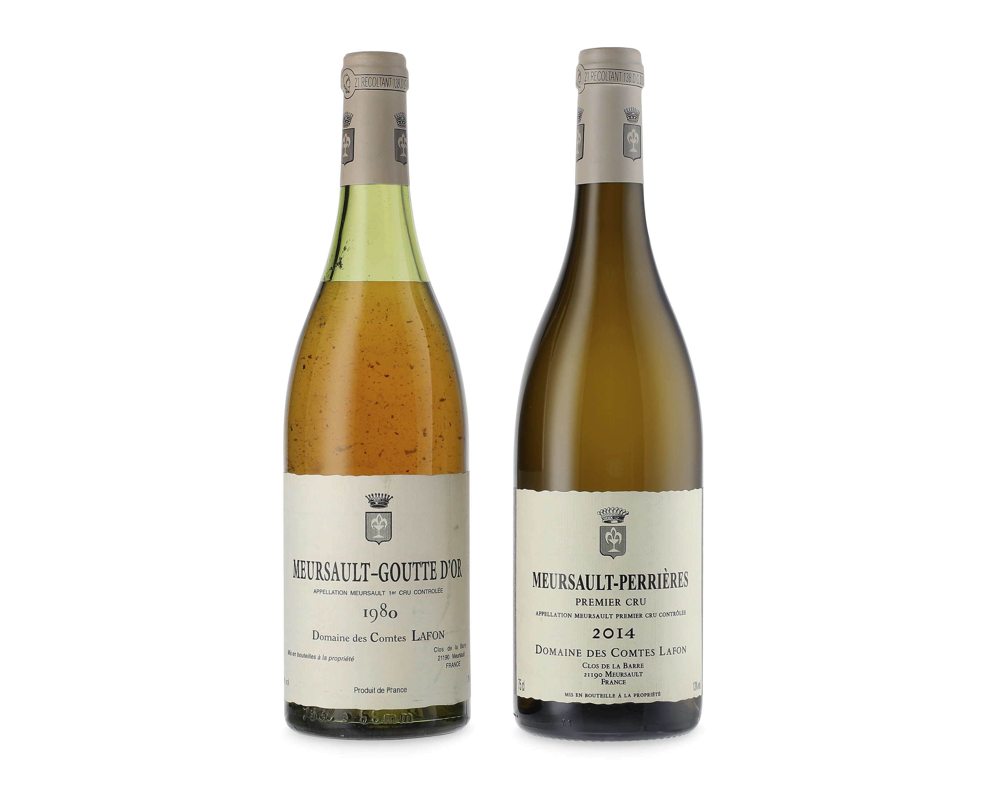 Mixed Domaine des Comtes Lafon, Village and 1er Crus, 1980 Les Gouttes ...
