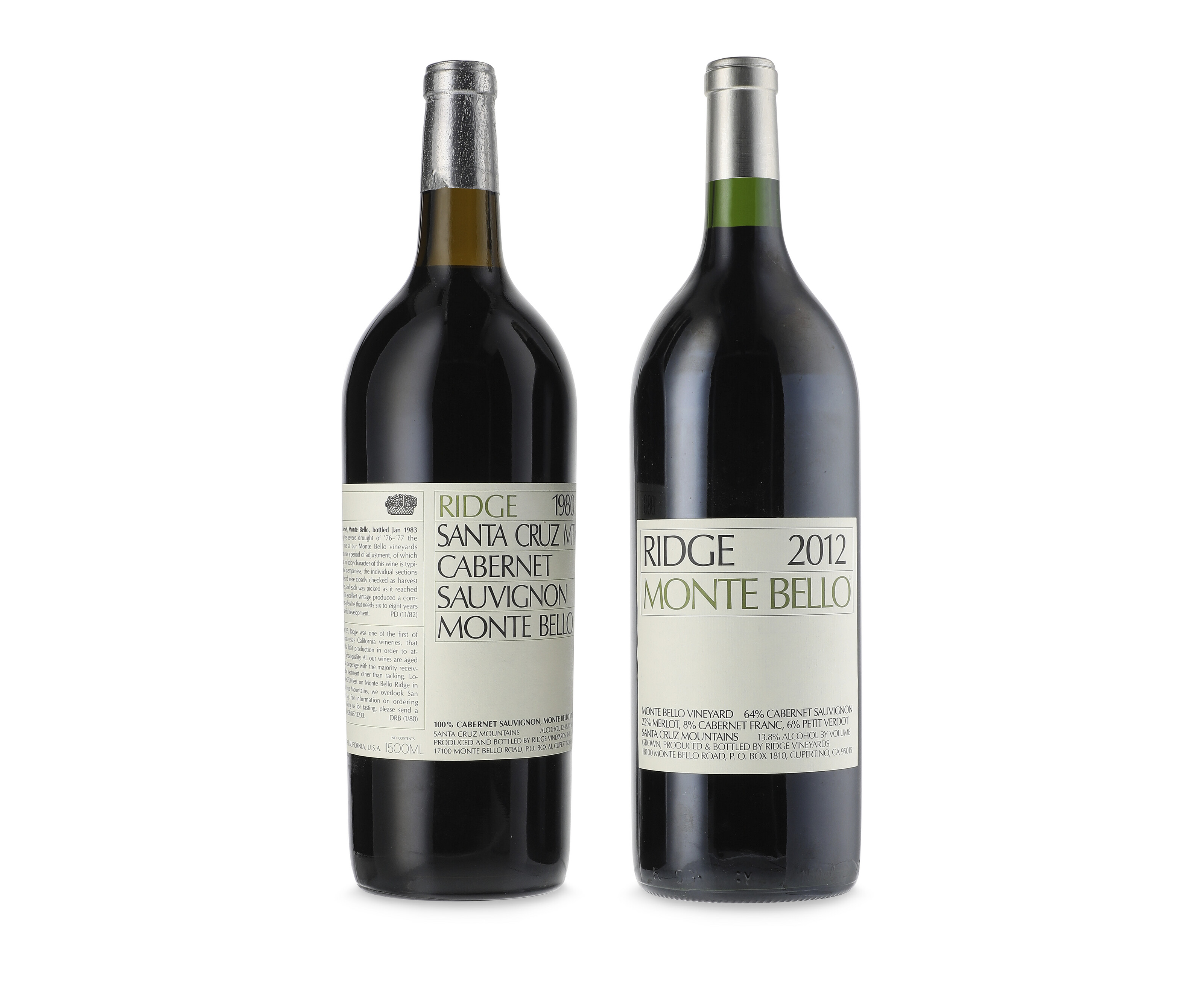 Mixed Ridge, Monte Bello, 1980 Cabernet Sauvignon Monte BelloVery ...