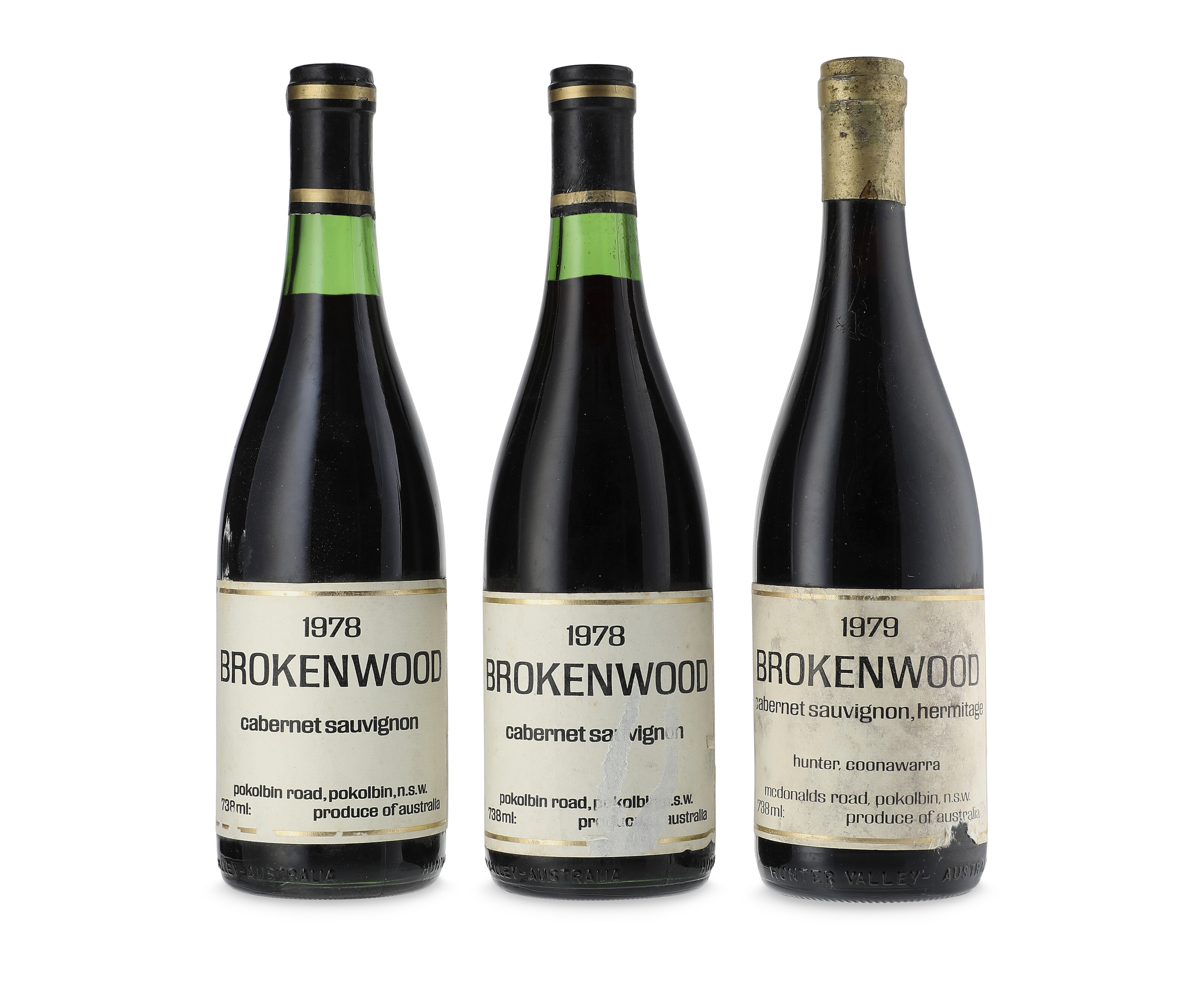 Mixed Brokenwood, 1978 Brokenwood, Cabernet Sauvignonu. 1x3cm, bin ...