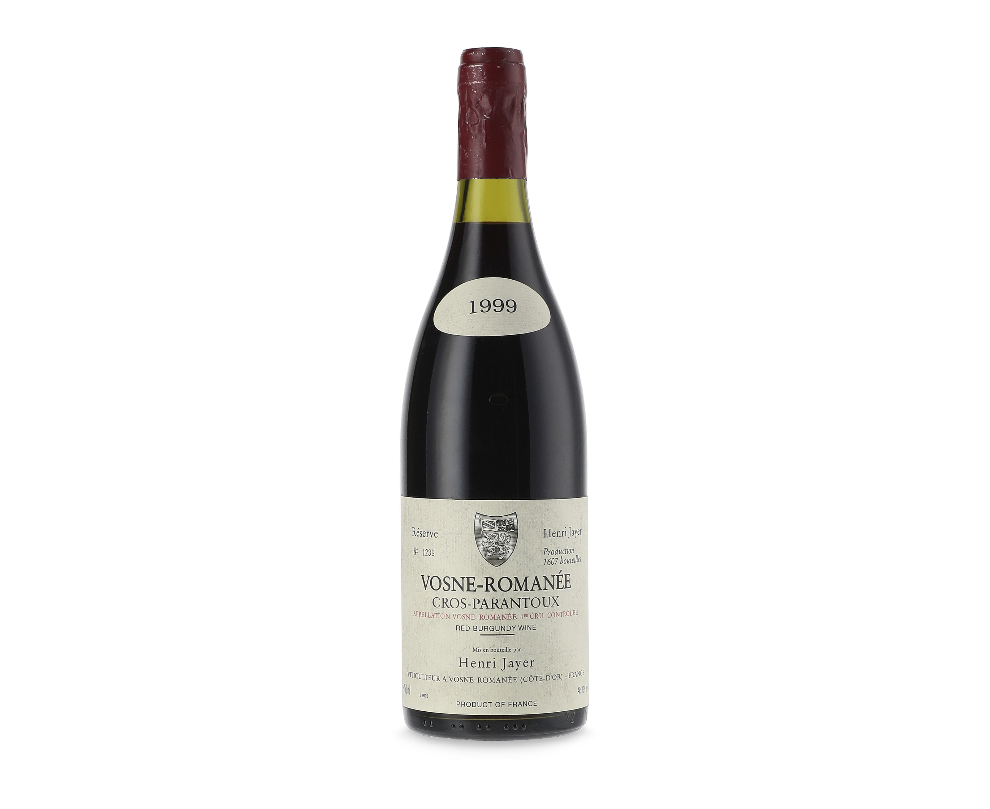 Henri Jayer, Vosne-Romanée Cros Parantoux 1999, Côte de Nuits, Premier ...
