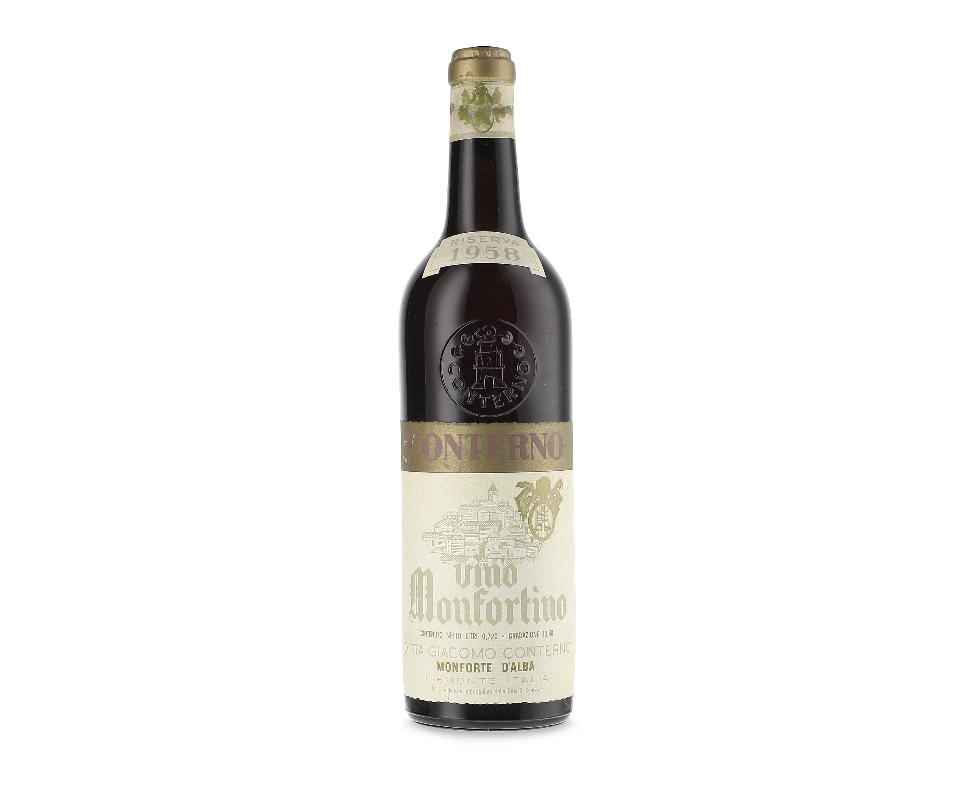 Giacomo Conterno, Barolo Monfortino 1958, u. ts, lightly bin-soiled and ...