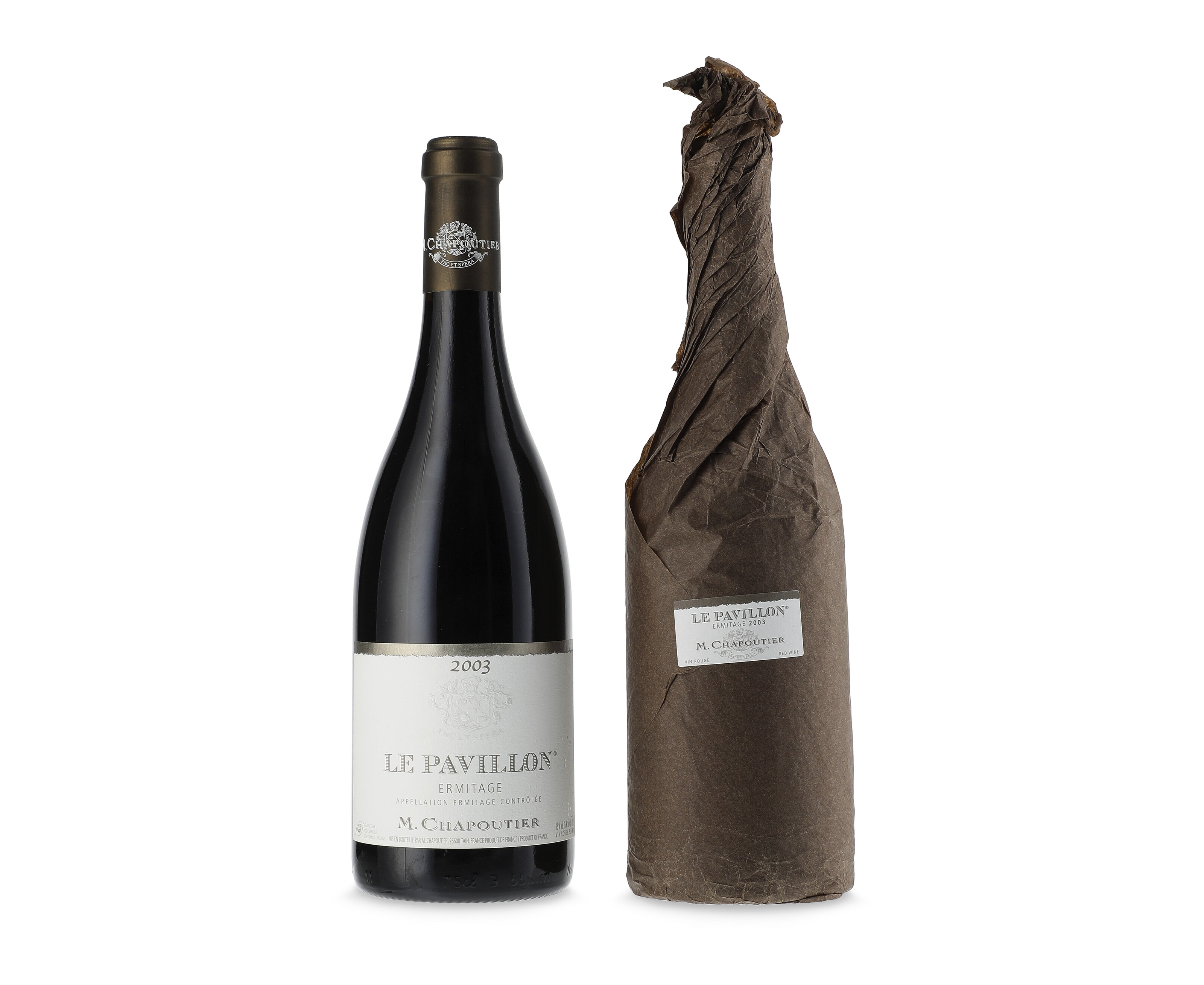 M. Chapoutier, Ermitage Le Pavillon 2003, In original tissues | Christie’s