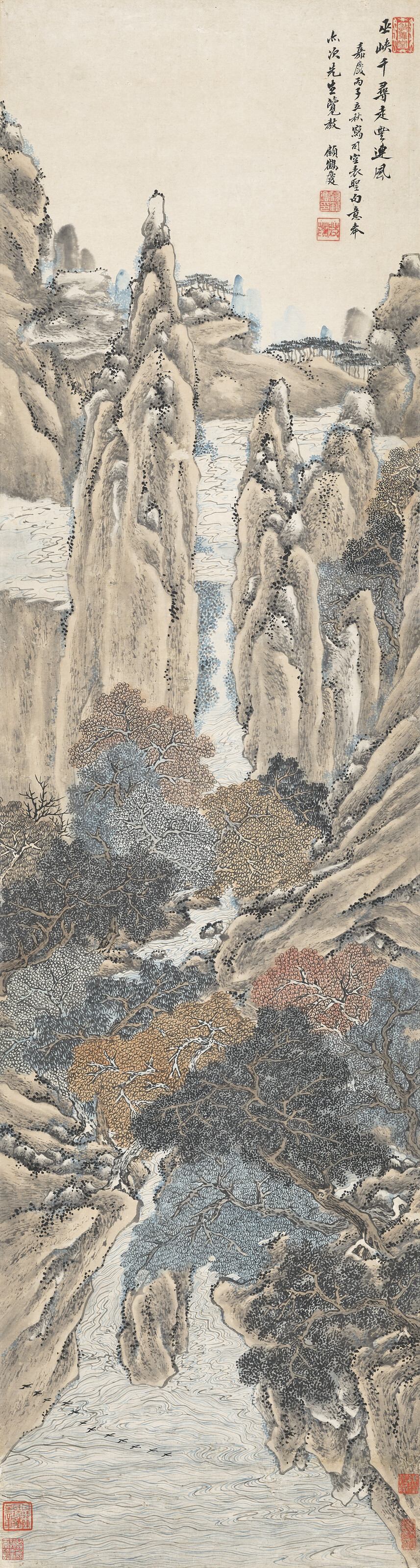GU HEQING (1766-AFTER 1834), Scenery of Wu Gorge | Christie’s