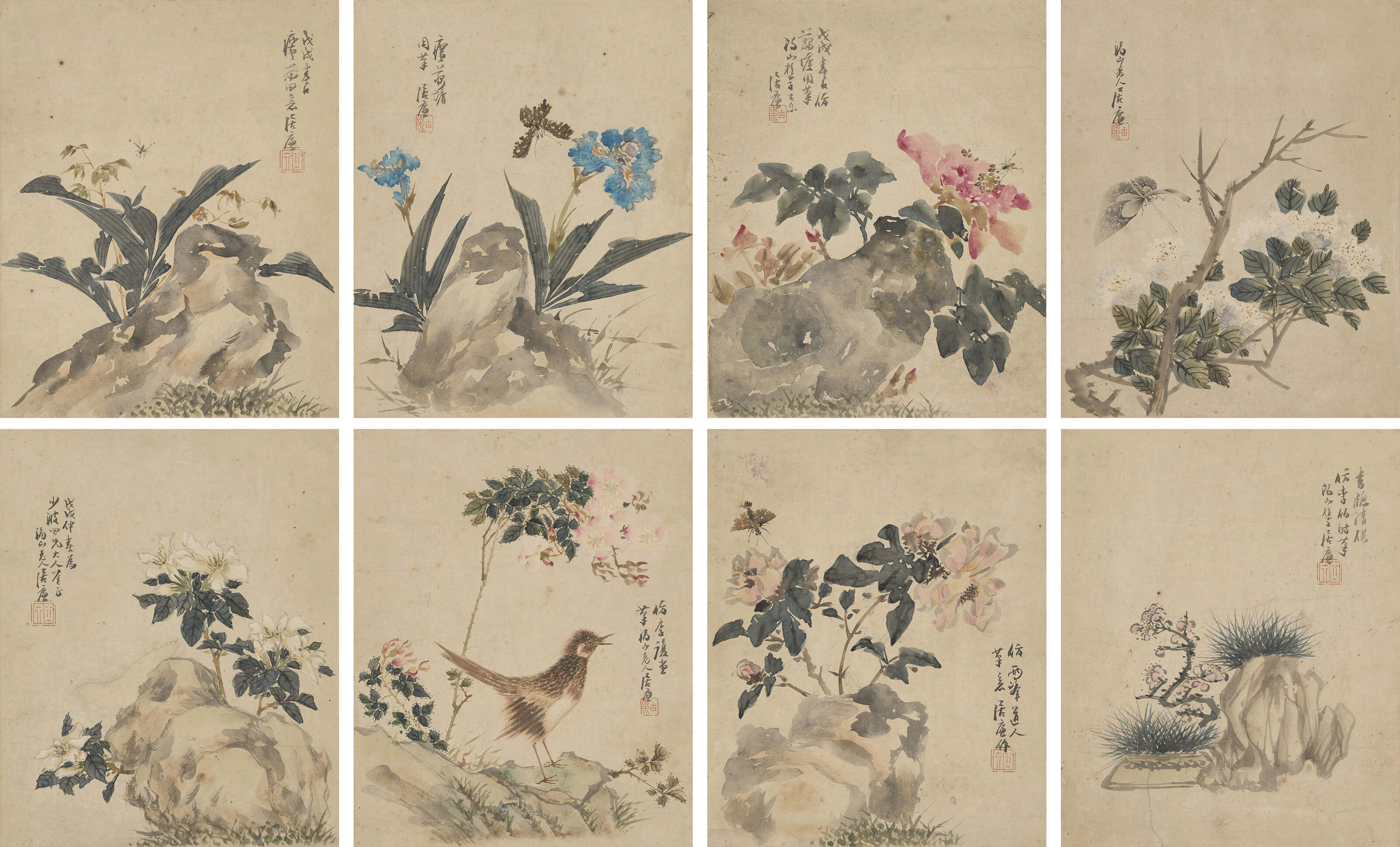 JU LIAN (1828-1904), Flower, Birds and Butterflies | Christie’s