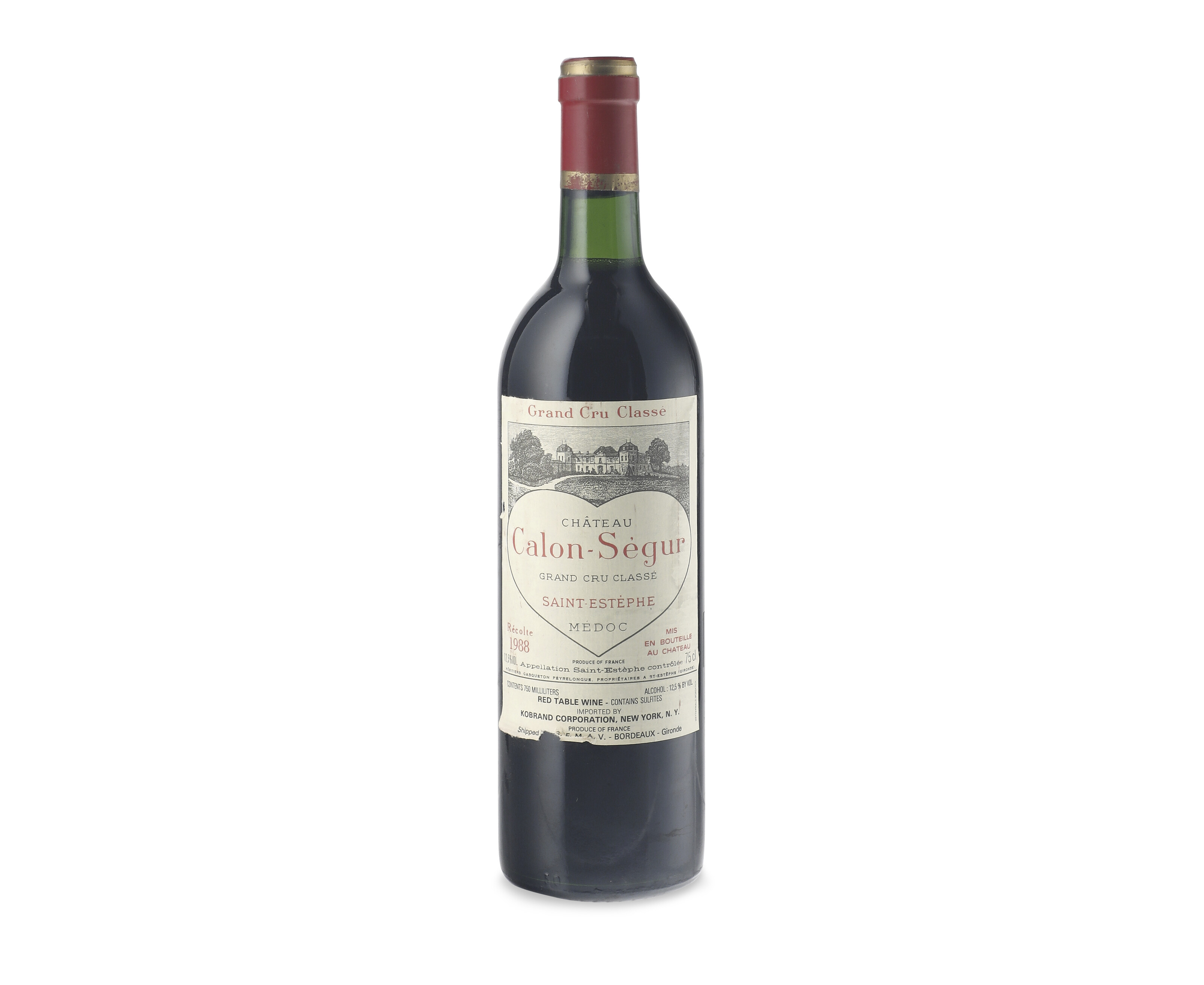 Château Calon Ségur 1988, Saint-Estèphe, 3ème Cru Classéu.6ts or better ...