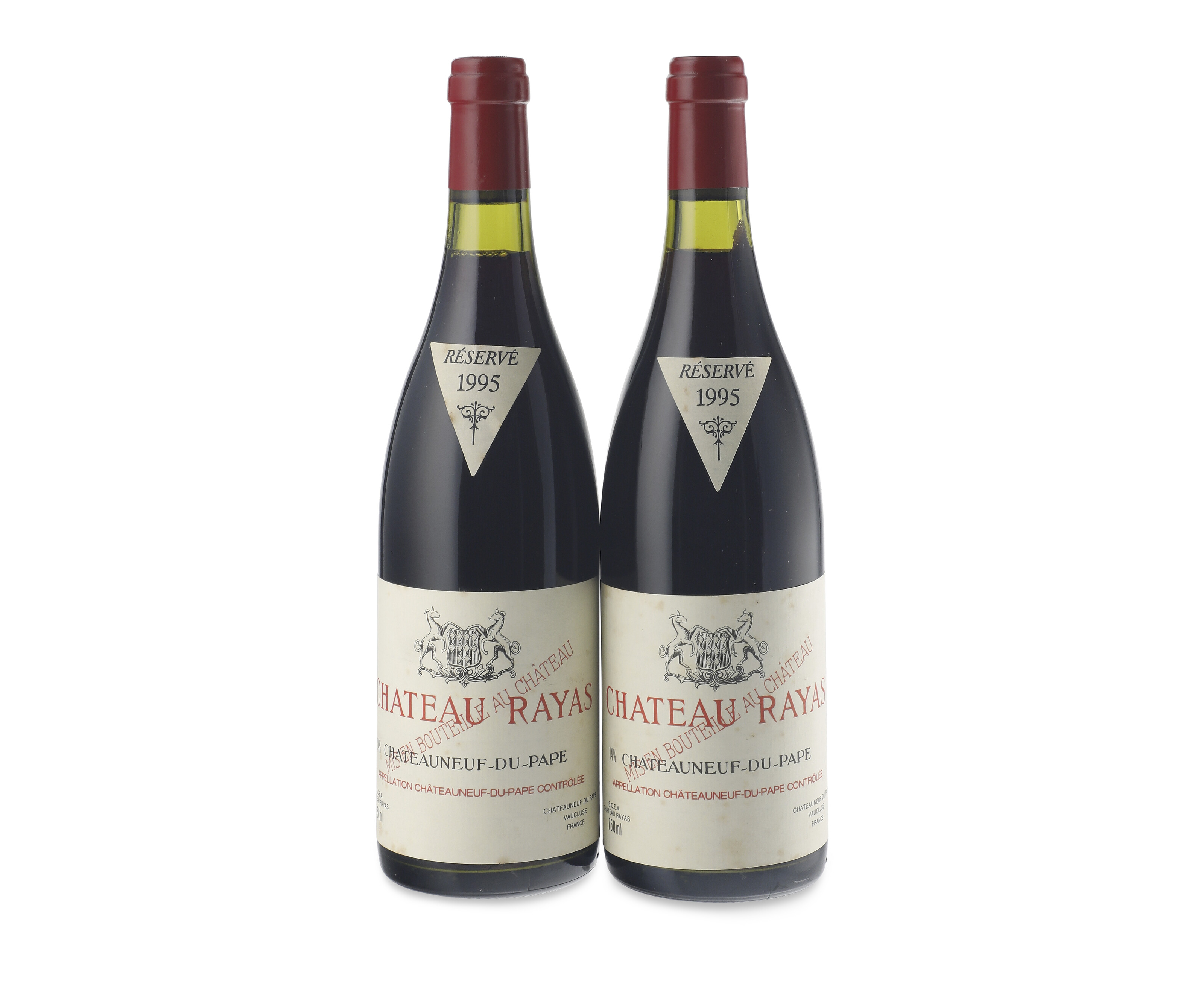 Château Rayas, Châteauneuf-du-Pape, Réservé 1995, Rhôneu.2x2cm ...