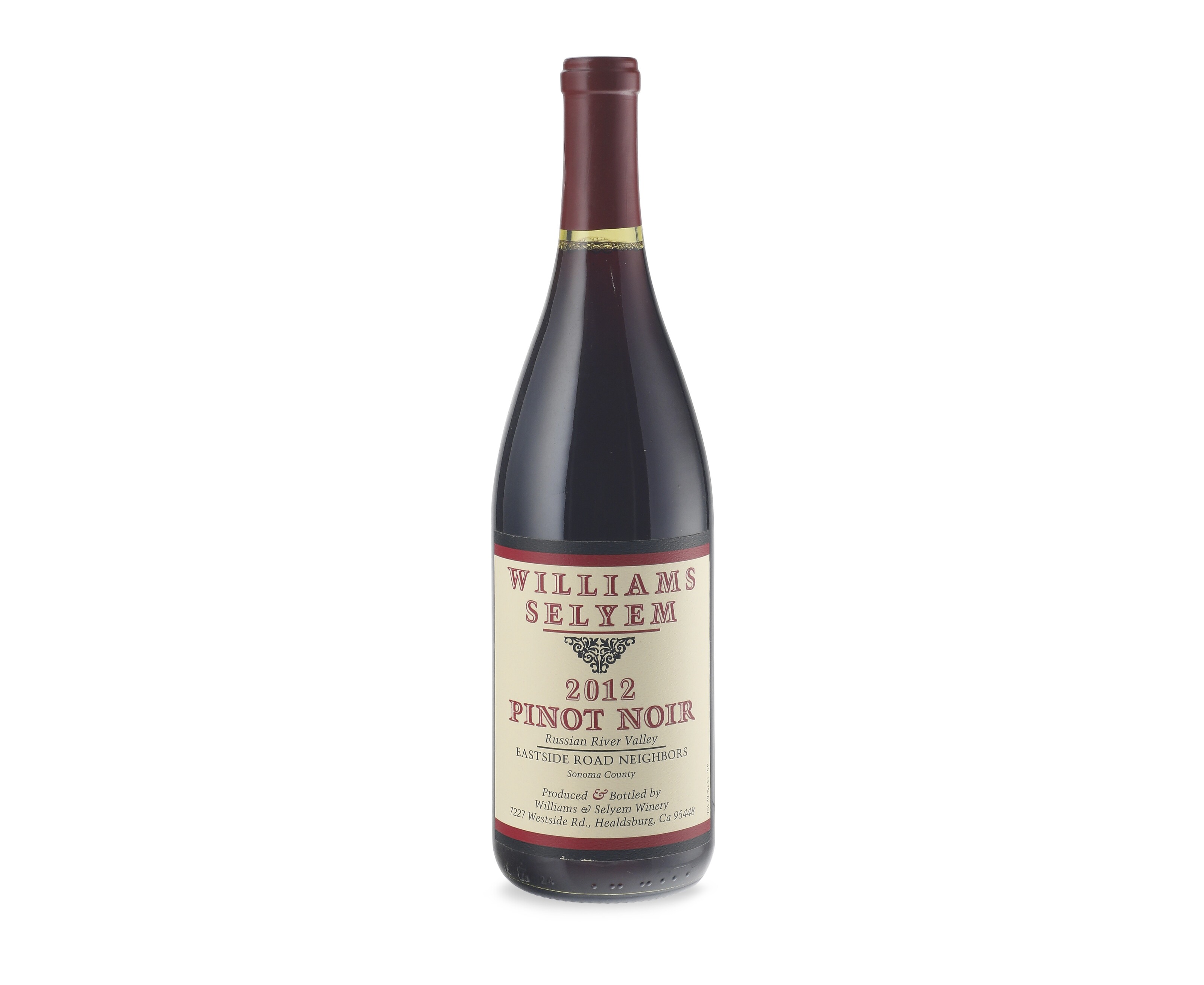 Williams Selyem, Eastside Road Neighbors Pinot Noir 2012, Russian River ...