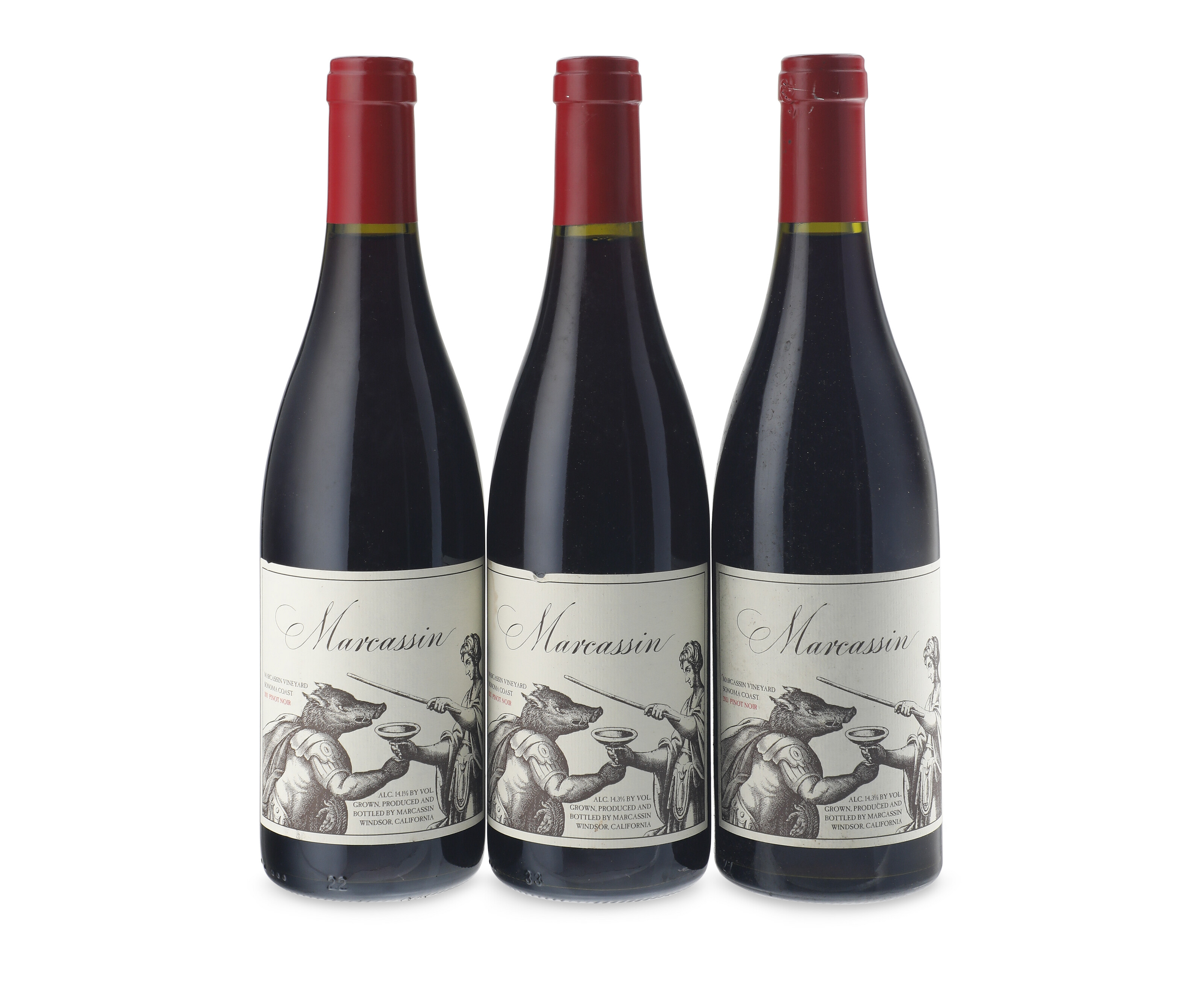 Mixed Marcassin, Marcassin Vineyard Pinot Noir, 2011 (2)2012stained ...