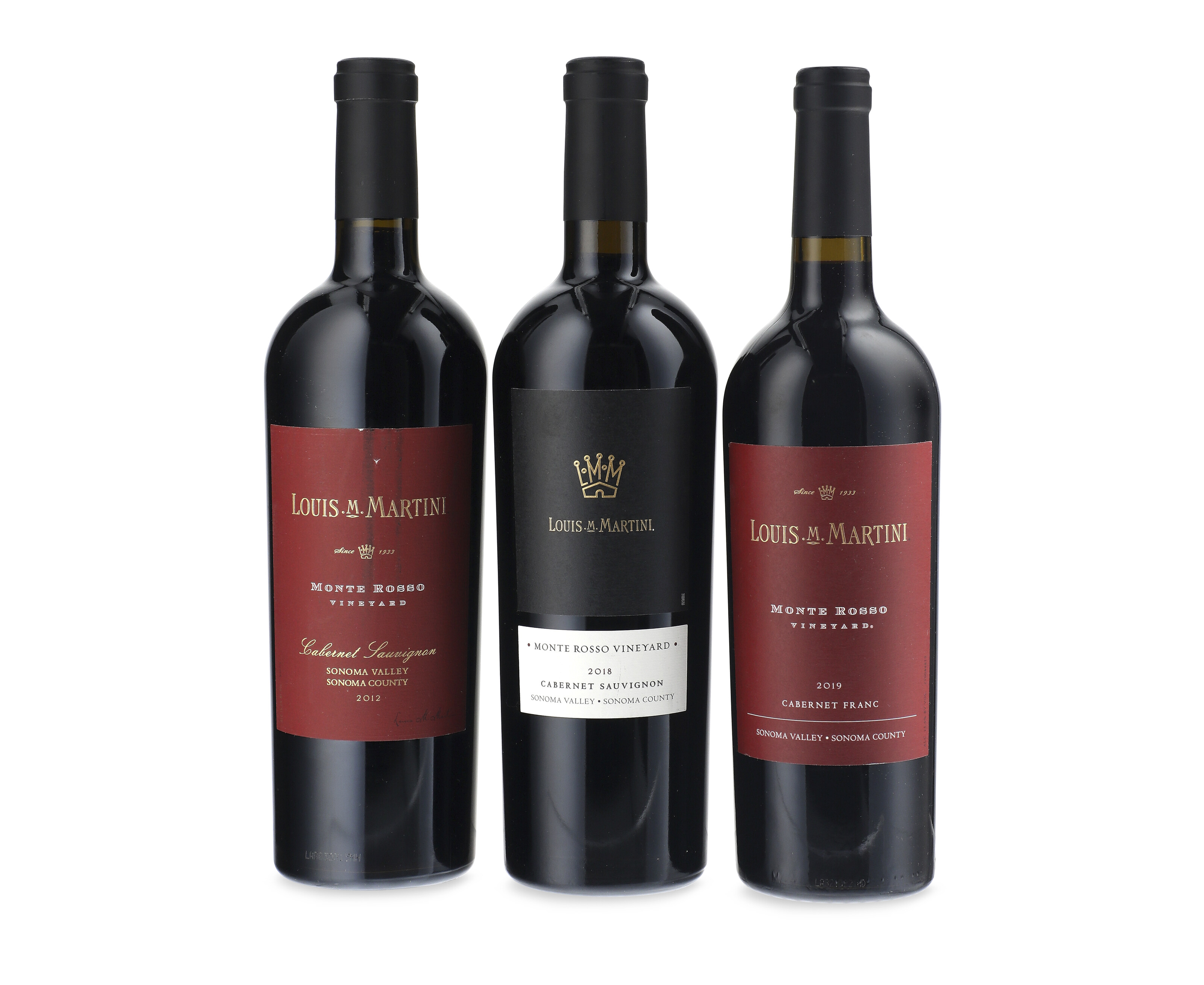 Mixed Louis M. Martini, Monte Rosso Vineyard, Cabernet Sauvignon 2012 ...