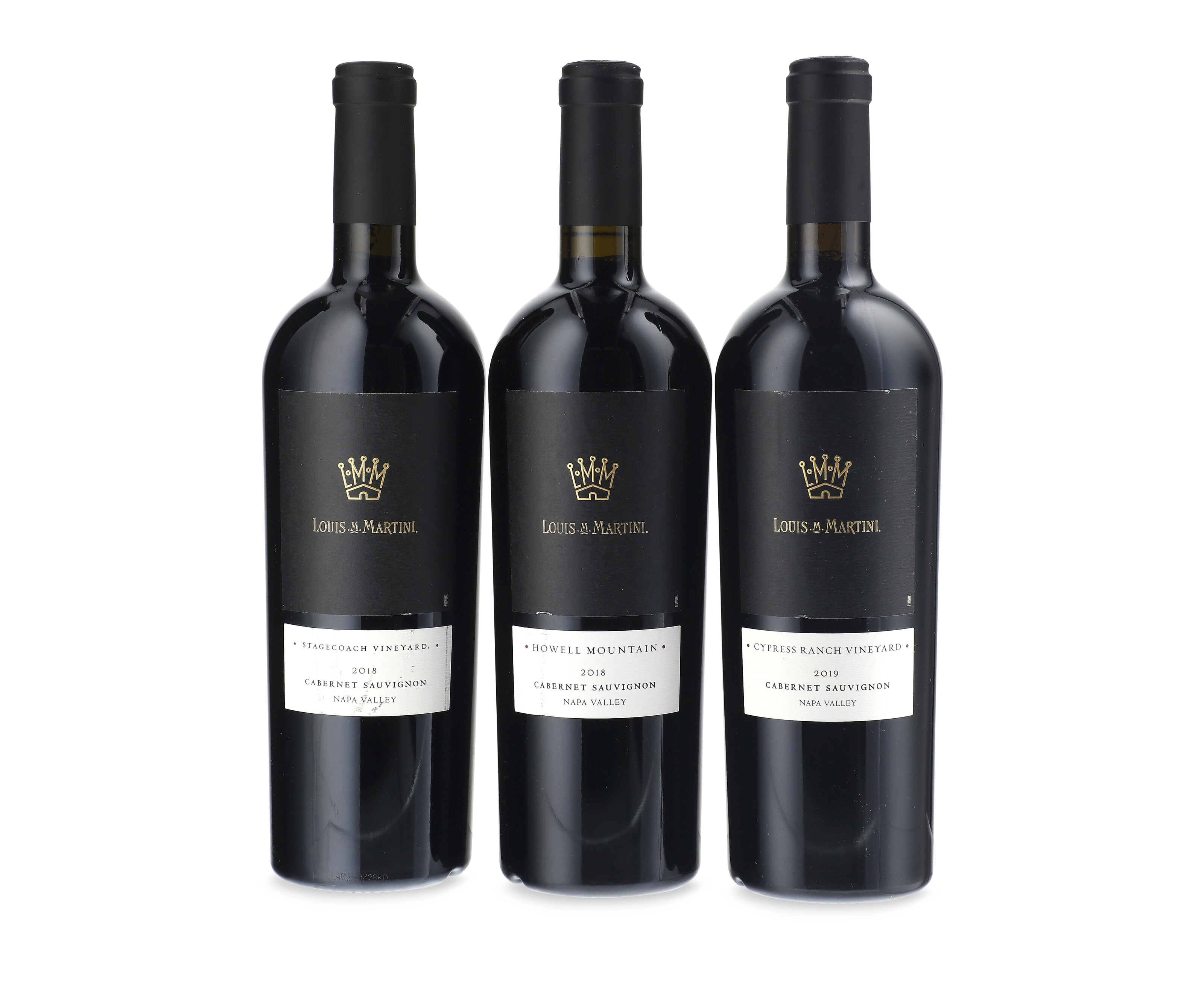 Mixed Louis M. Martini, Crown Collection, Cabernet Sauvignon, Howell ...