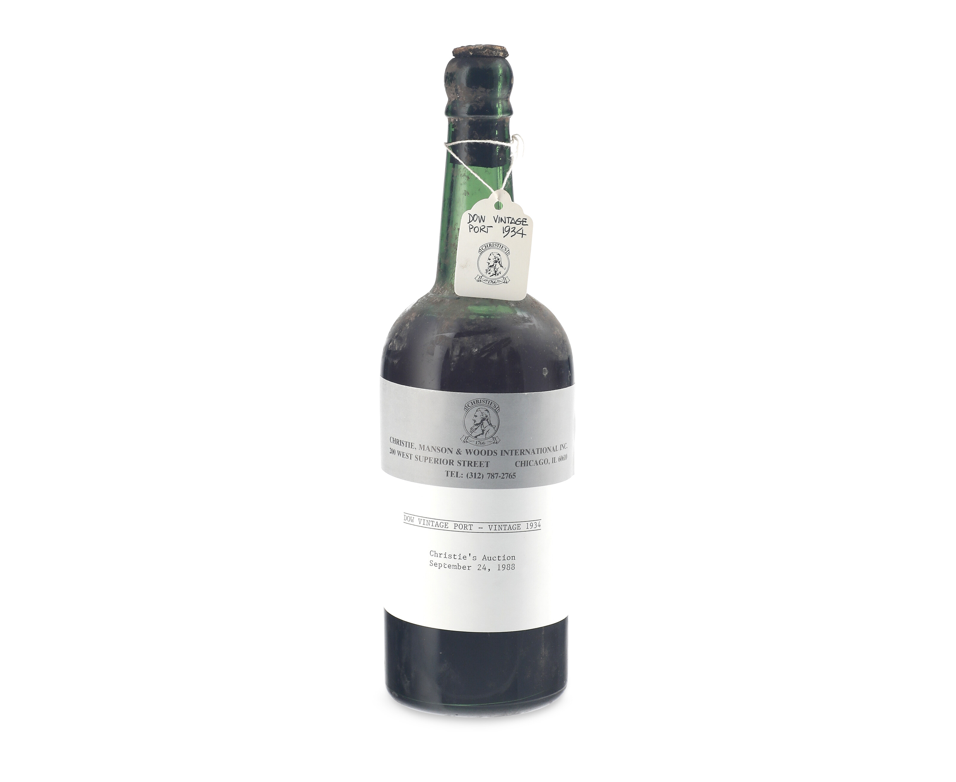 Dow 1934, Oportou.u/ms, raised cork, Christie's label only | Christie’s