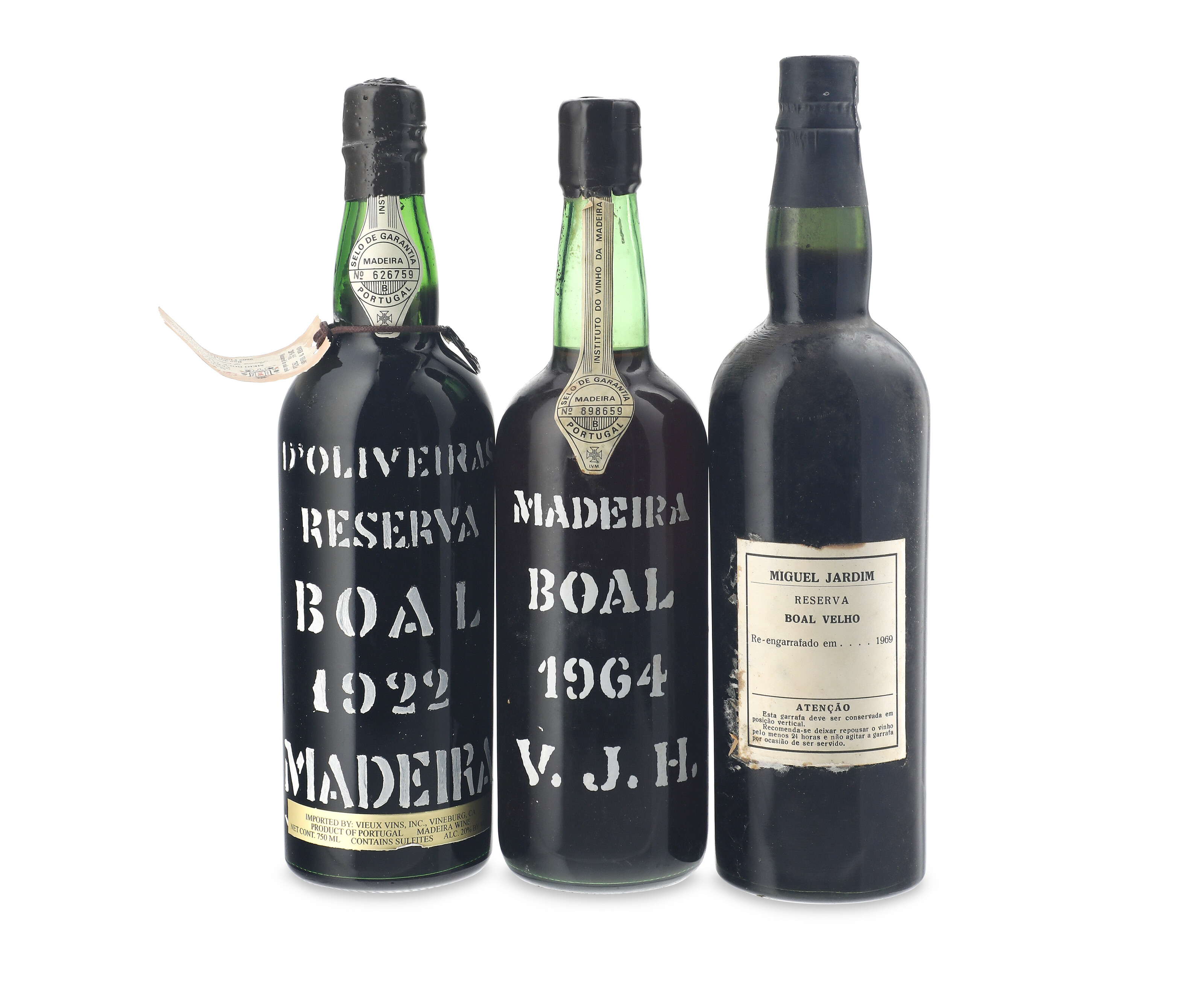 Mixed Madeira, d’Oliveiras, Reserva Boal 1922 u.bn, wax capsule ...