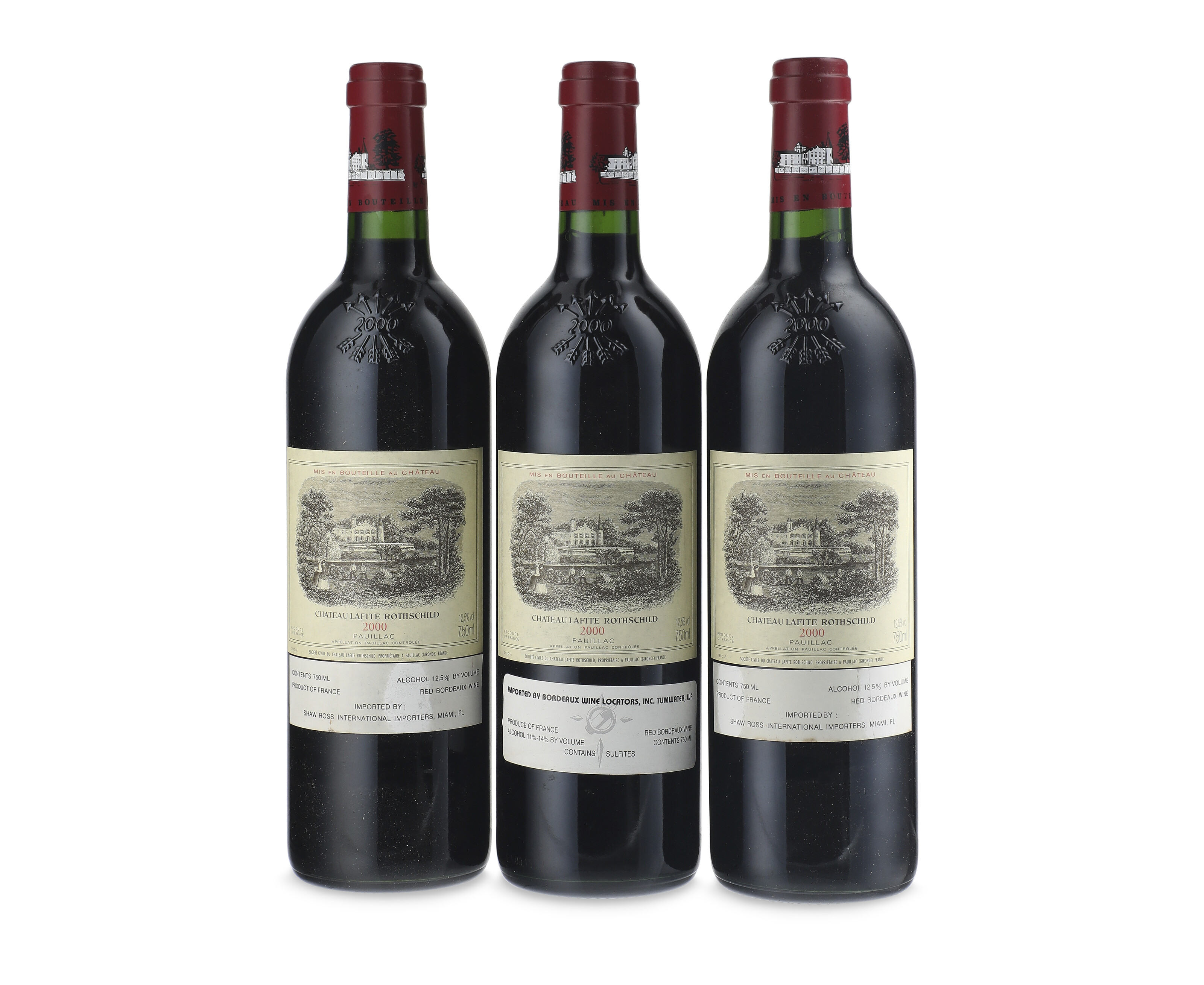 Château Lafite Rothschild 2000, Pauillac, 1er Cru Classé slightly depressed capsulesRecently ...