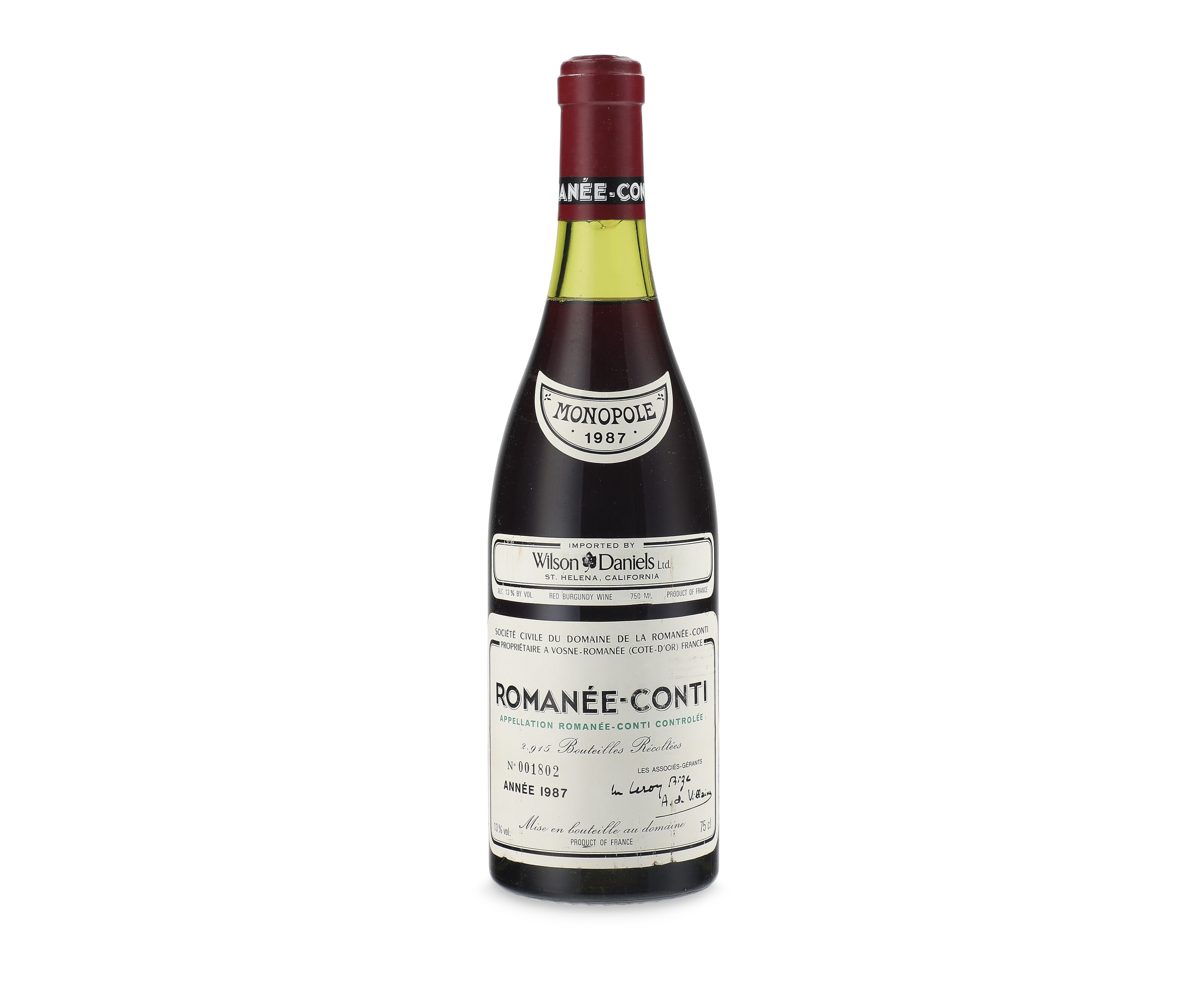 Domaine de la Romanée-Conti, Romanée-Conti 1987, Côte de Nuits, Grand ...