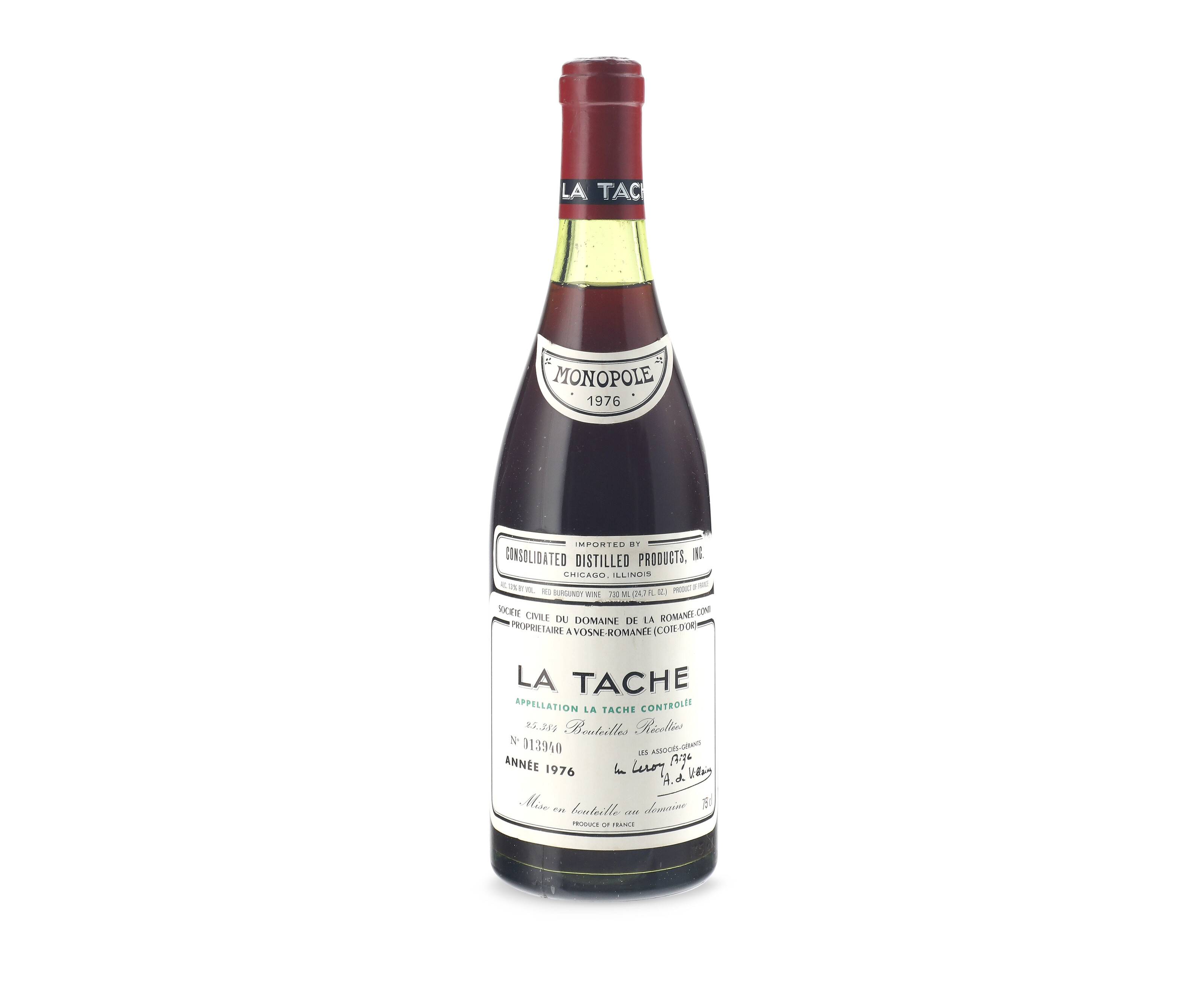 Domaine de la Romanée-Conti, La Tâche 1976, Côte de Nuits, Grand Cru u ...