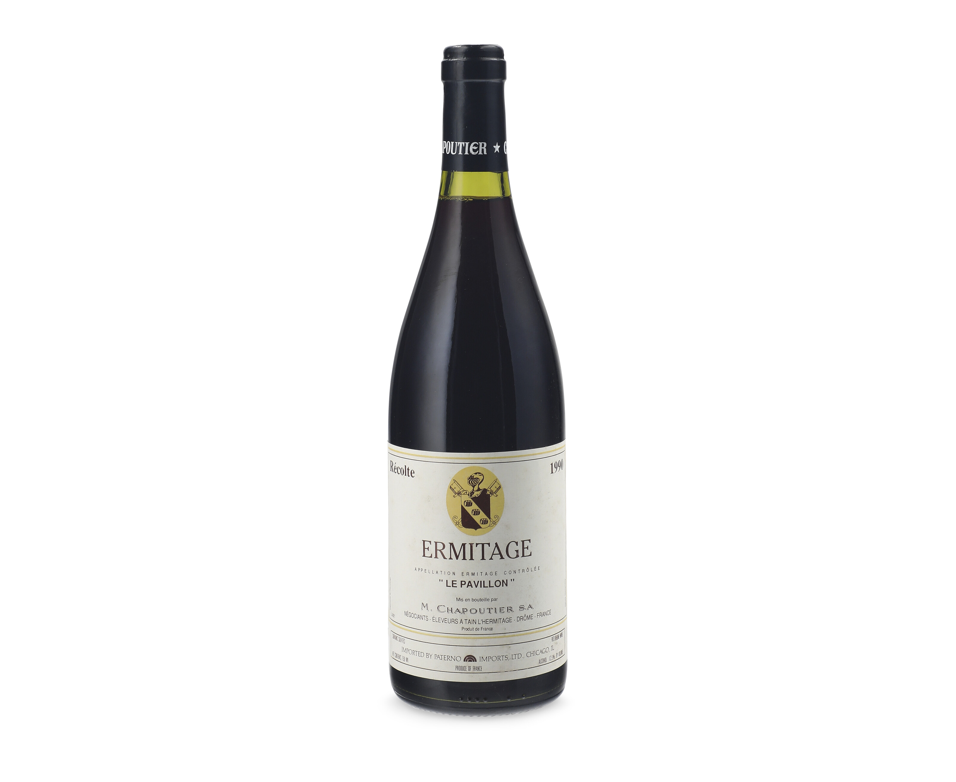 M. Chapoutier, Ermitage, Le Pavillon 1990, Rhôneu.3cm or better ...