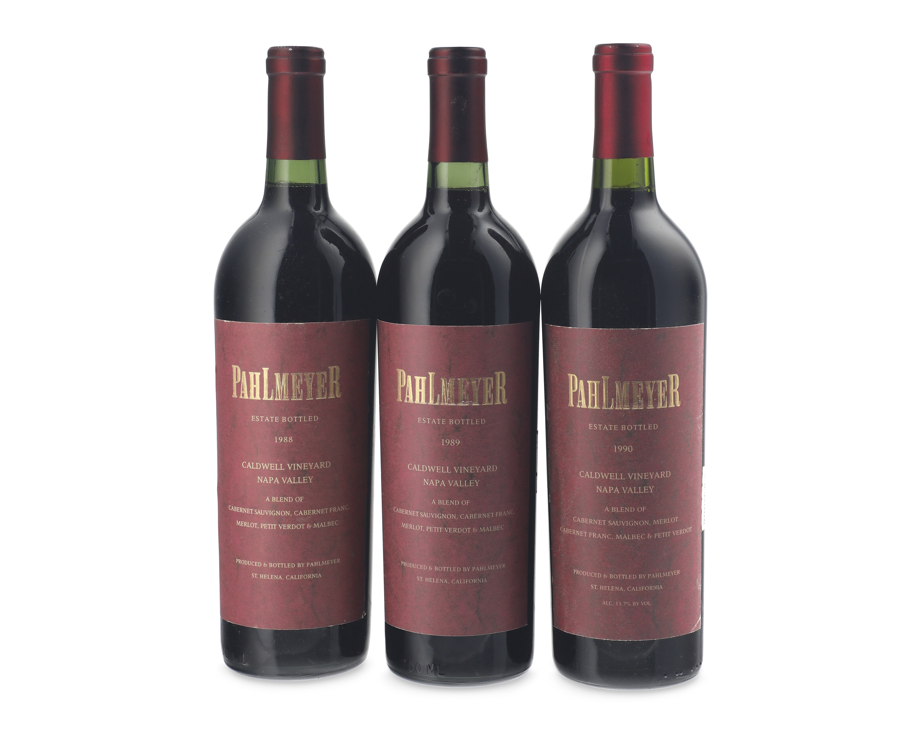 Pahlmeyer, Proprietary Red, Napa Valley 'Vertical' | 1988 - 1990 ...