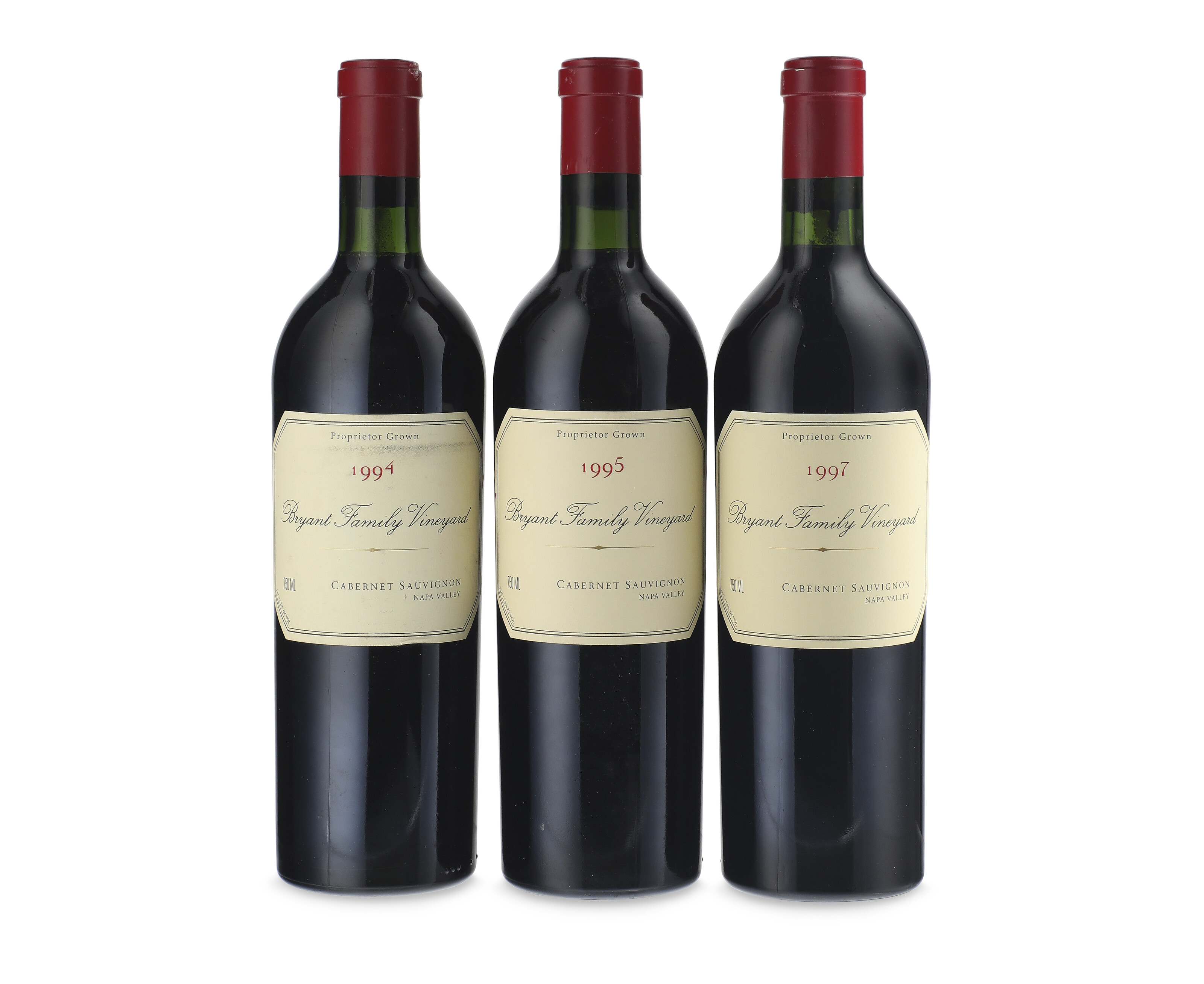 Bryant Family Vineyard, Cabernet Sauvignon 'Vertical' | 1994 - 1997, Bryant Family Vineyard ...